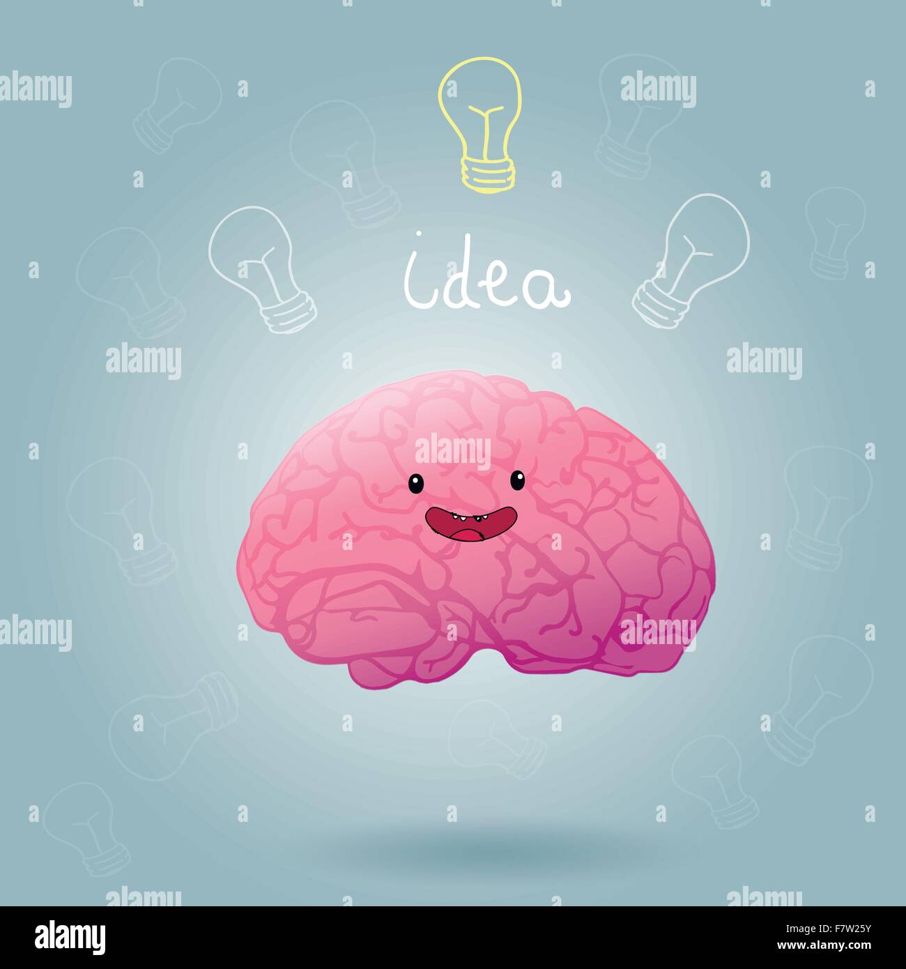 Brainstorm happy brain vector illustration Stock Vector Image & Art - Alamy Brainstorm happy brain vector illustration Stock Vector Image & Art - Alamy