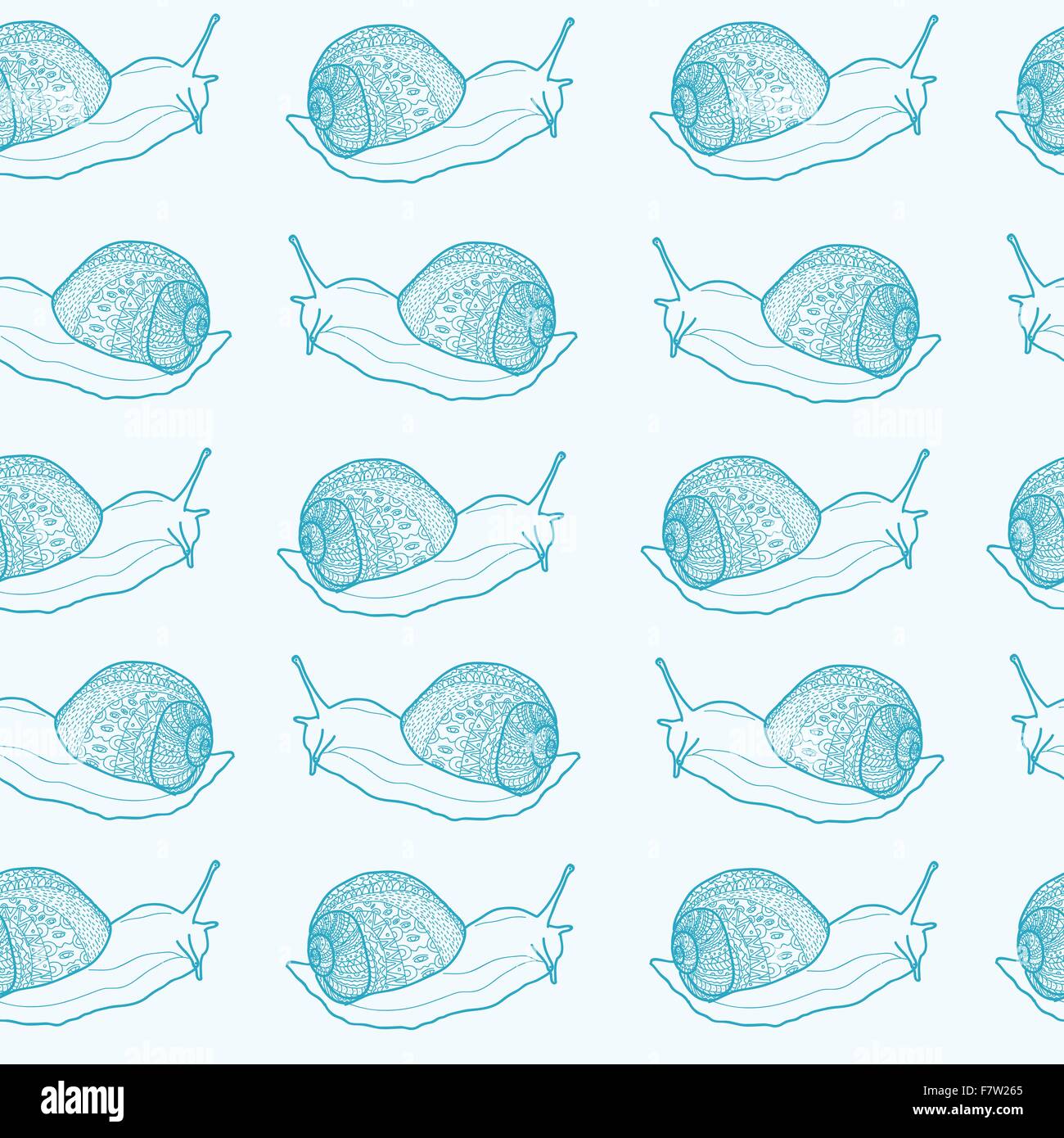 Seamless pattern with snails, vector Stock Vector Image & Art - Alamy