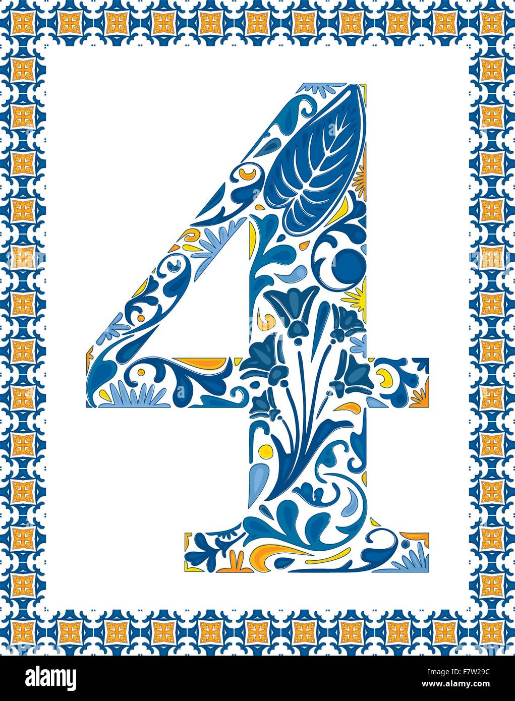 4 border tiles Stock Vector Images - Alamy