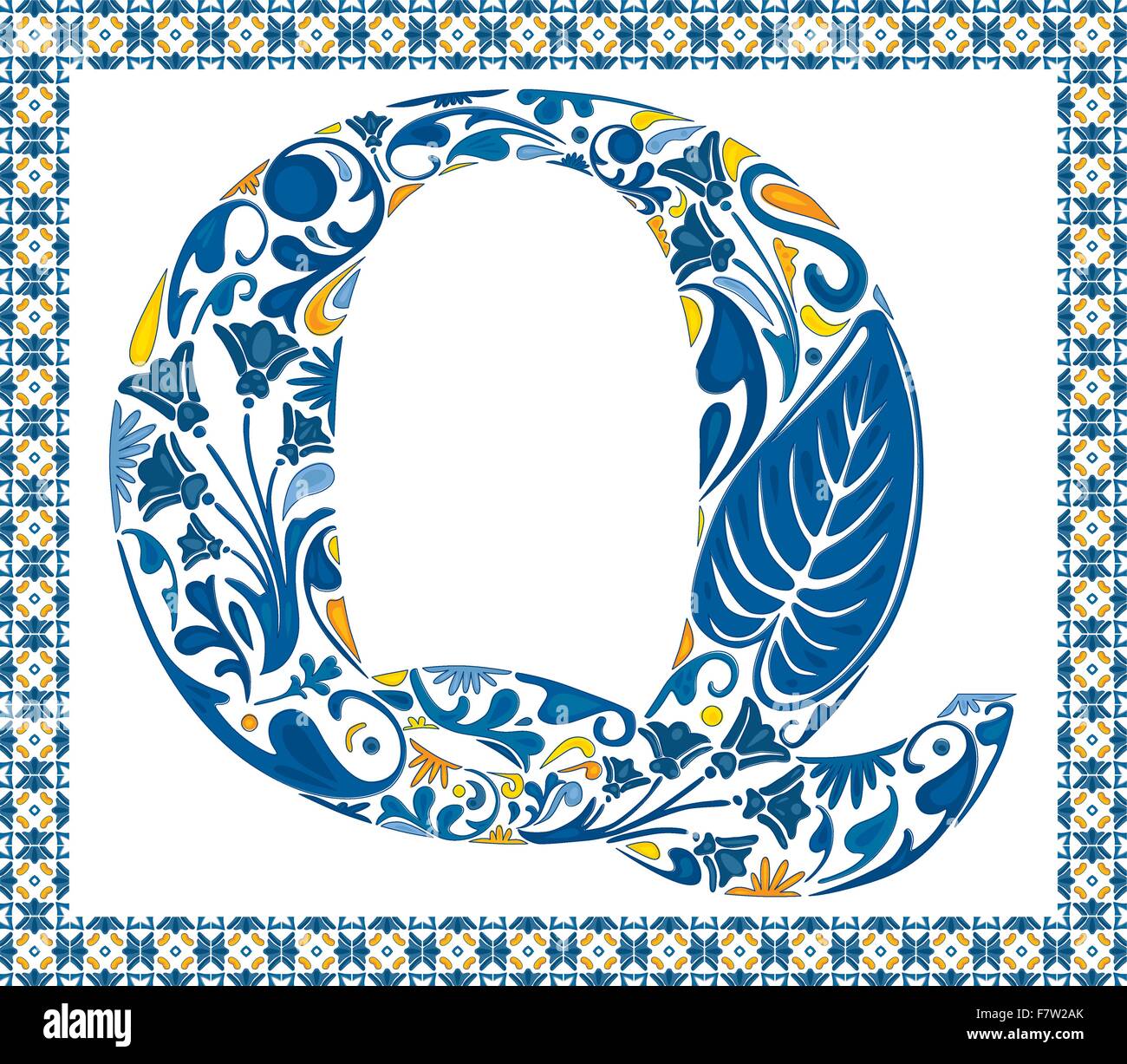 Letter q blue hi-res stock photography and images - Alamy