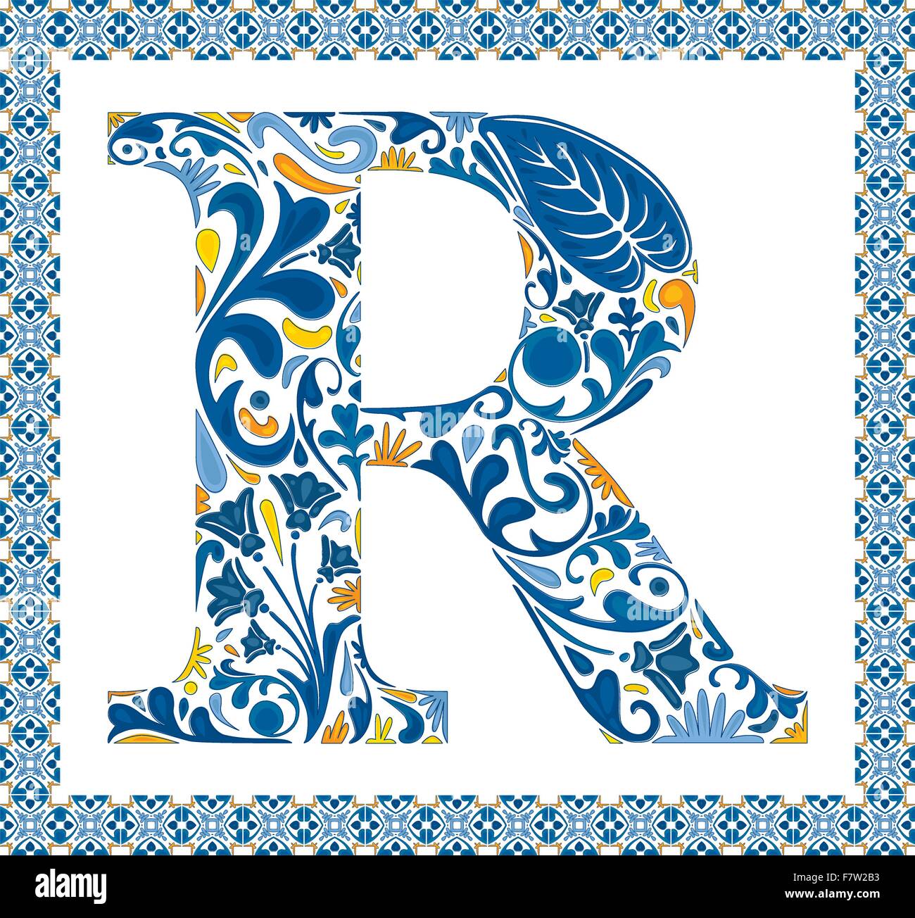 Decorative letter r hi-res stock photography and images - Alamy
