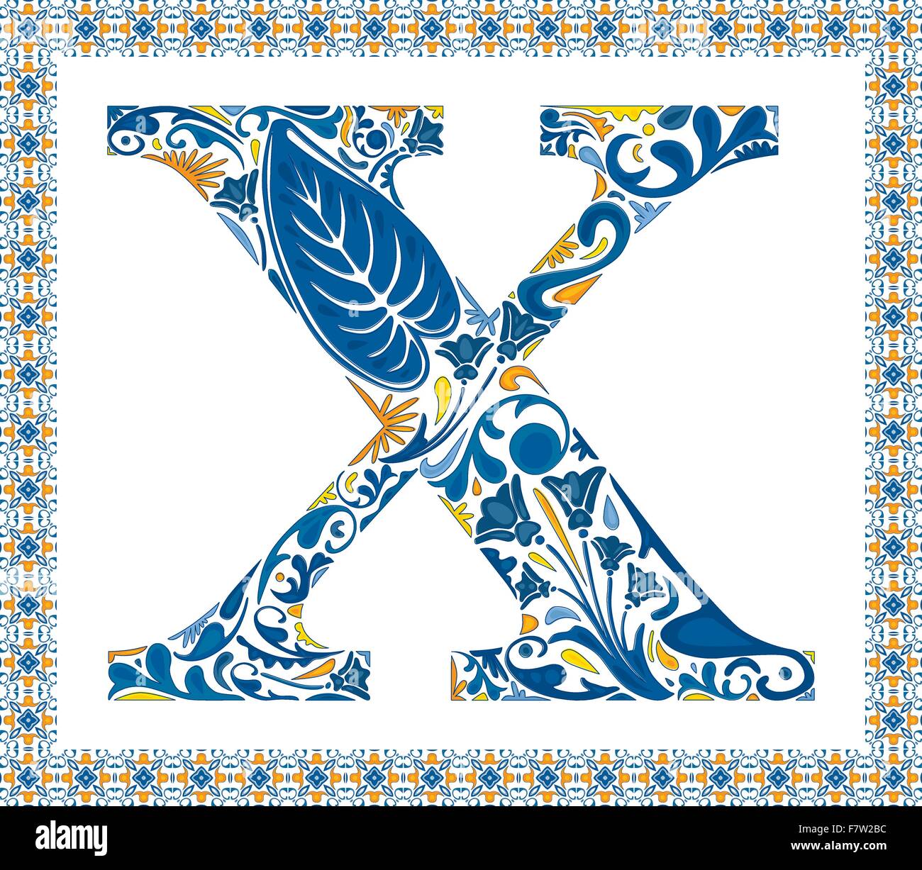 Blue x Stock Vector Images - Alamy