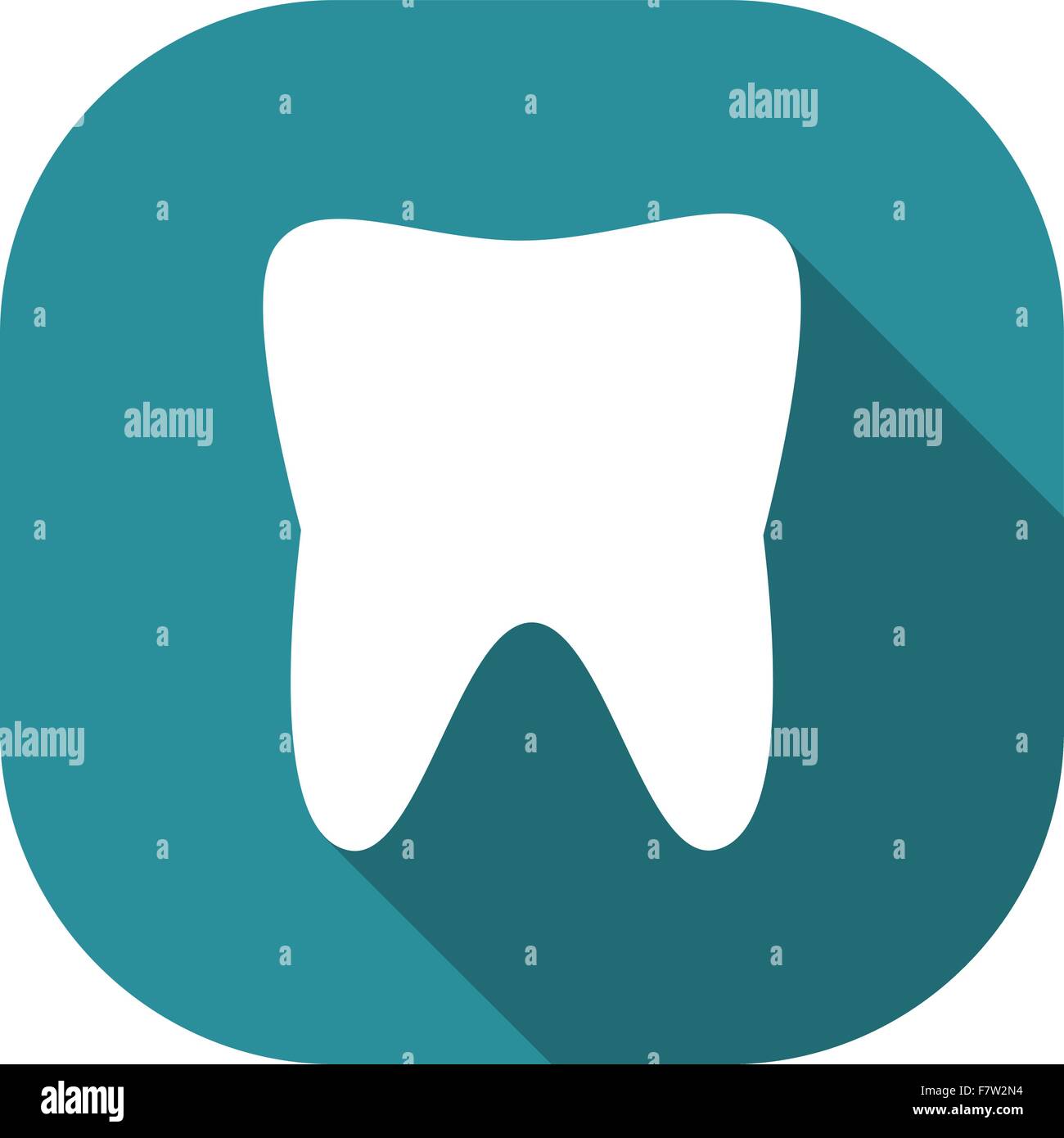 Dental Flat Icon Stock Vector Image & Art - Alamy