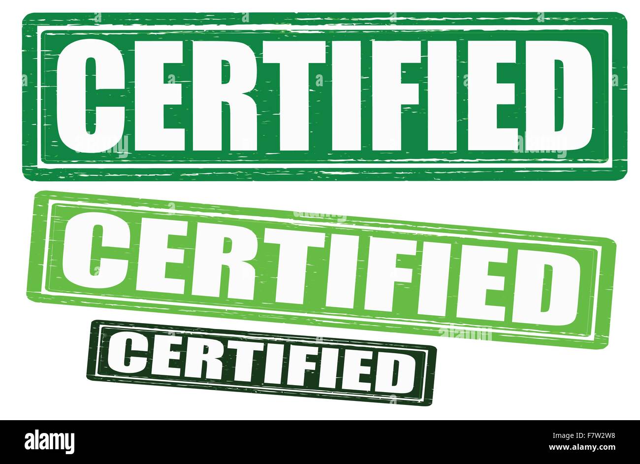 Certified stamp rectangular sign hi-res stock photography and images ...