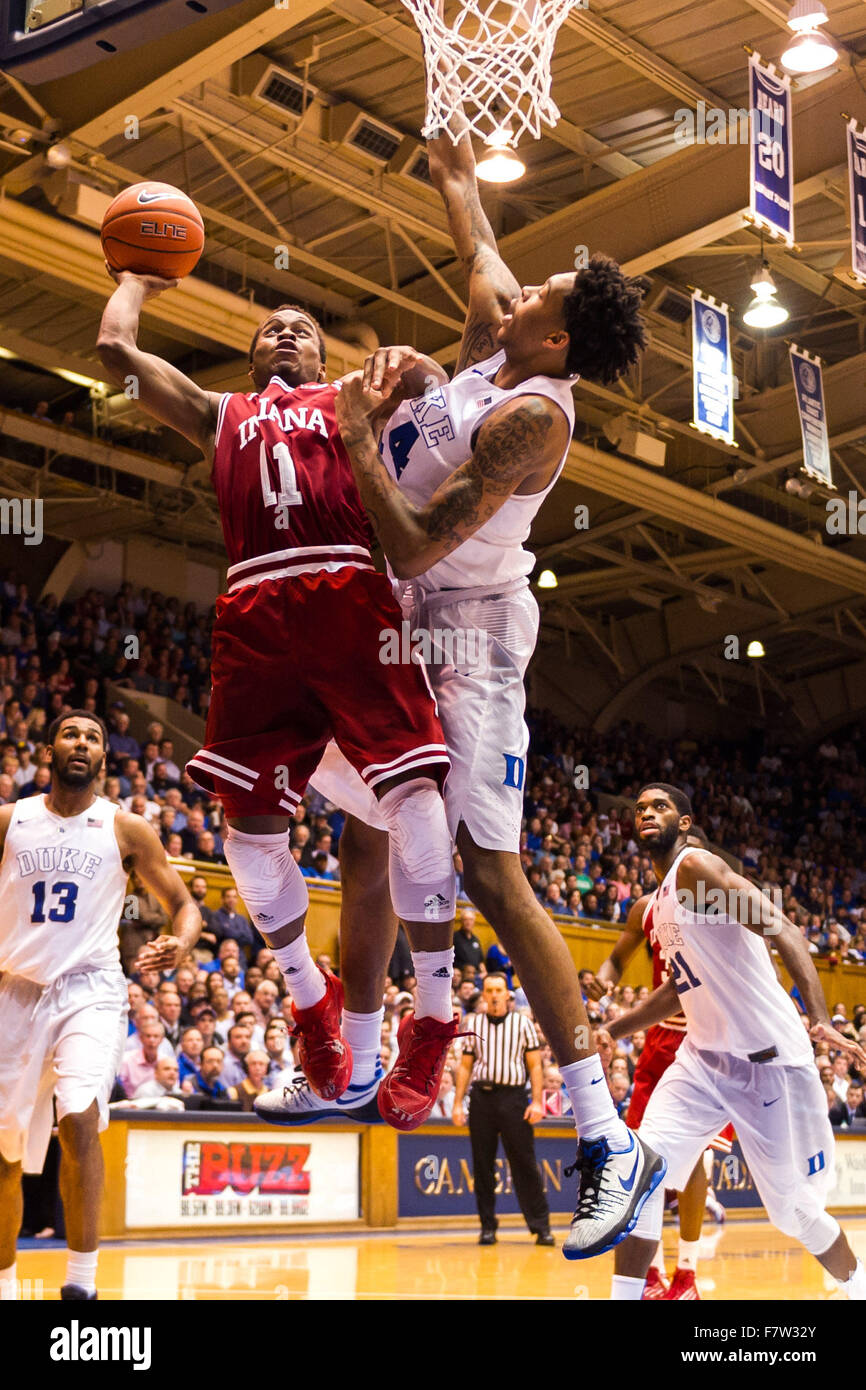 Durham, North Carolina, USA. 2nd Dec, 2015. Indiana Hoosiers guard Yogi ...