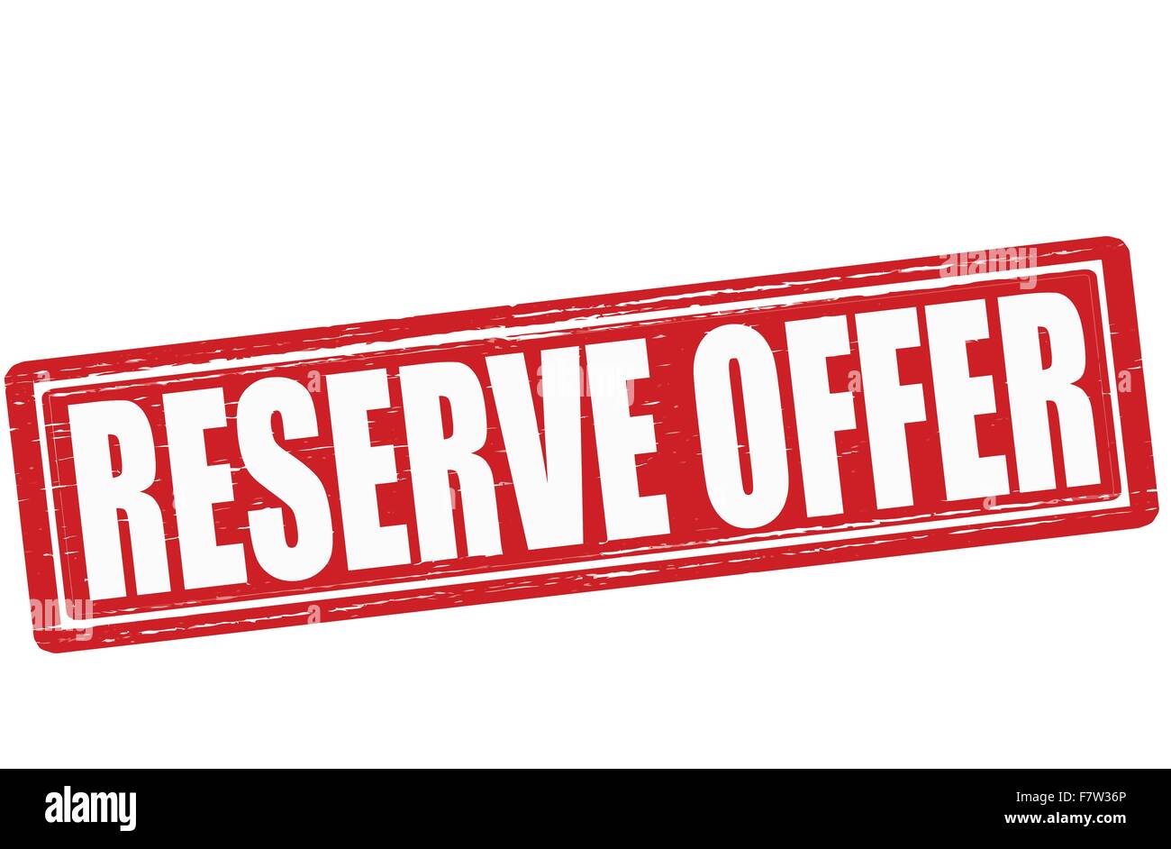 Reserve sign Stock Vector Images - Alamy