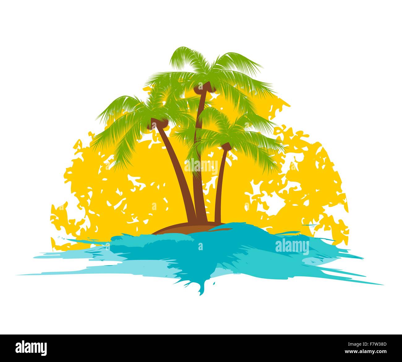 Palm tree Stock Vector Images - Alamy