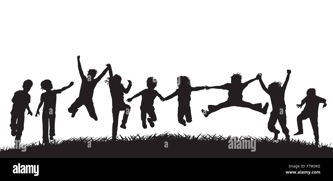 Friends fitness fun group Stock Vector Images - Alamy