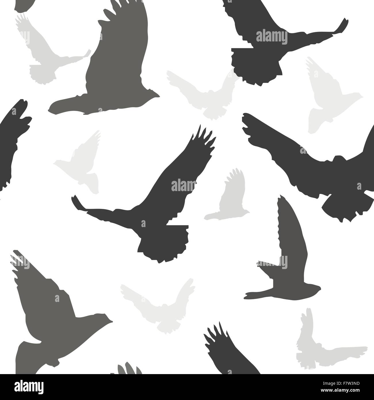 Vector birds background seamless pattern Stock Vector Image & Art - Alamy