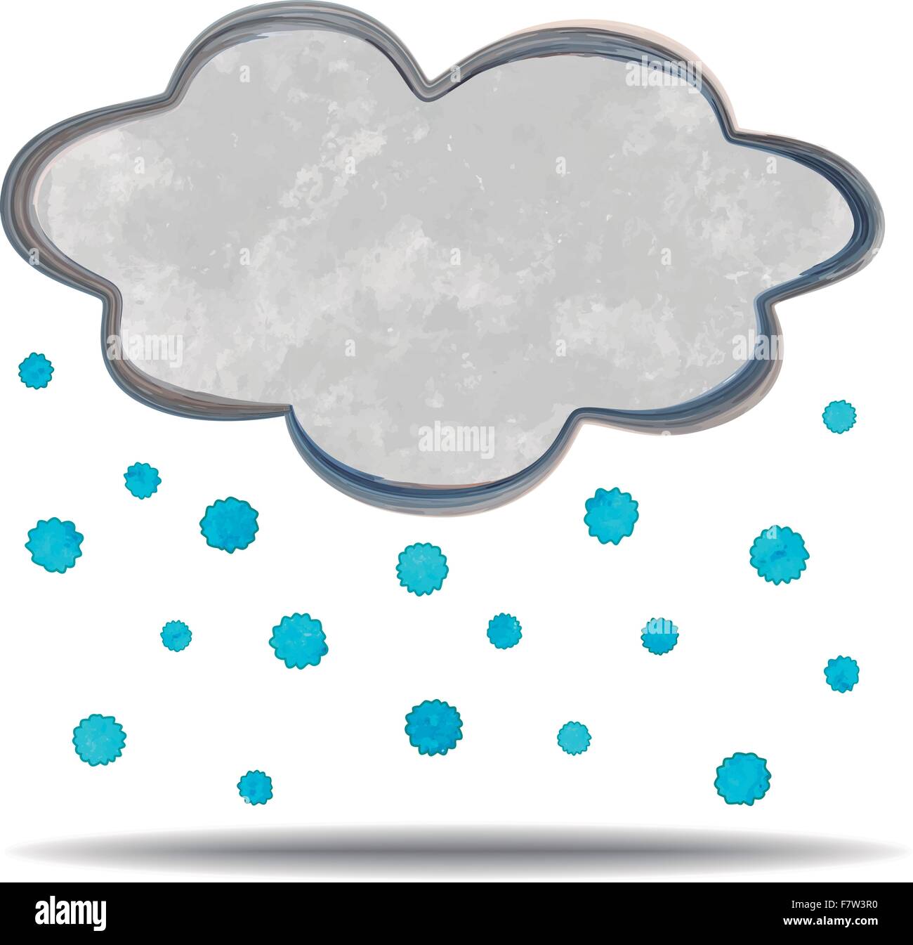 Winter blue storm cloud Stock Vector Images - Alamy