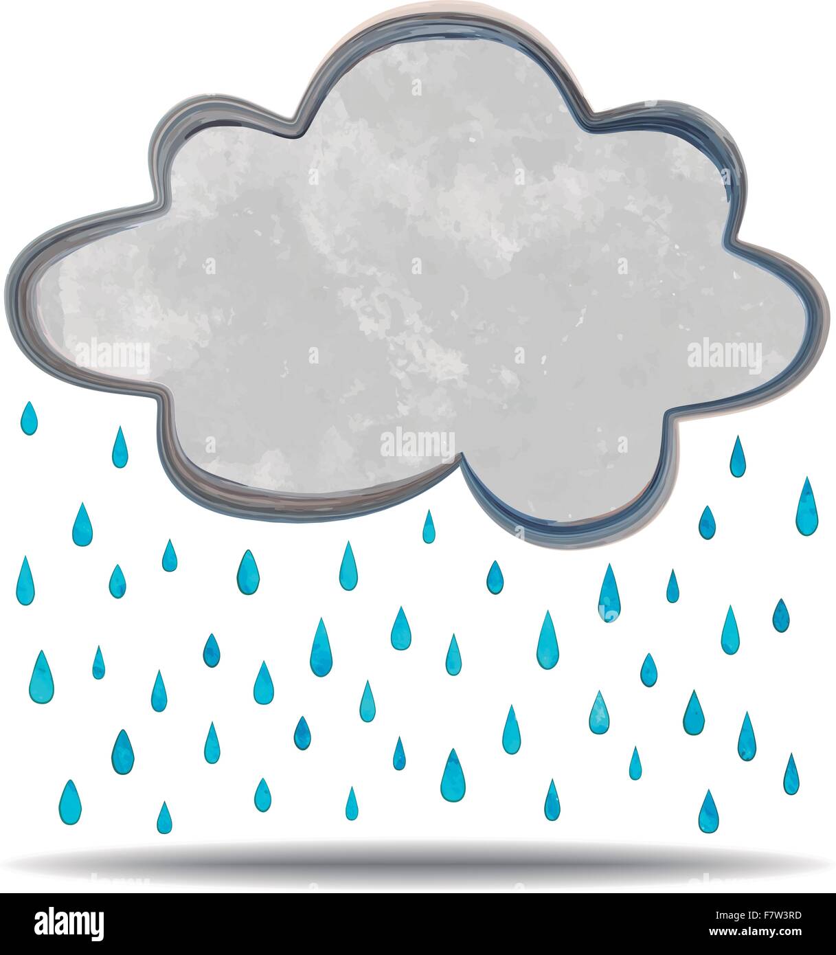 Raining cloud illustration hi-res stock photography and images - Alamy