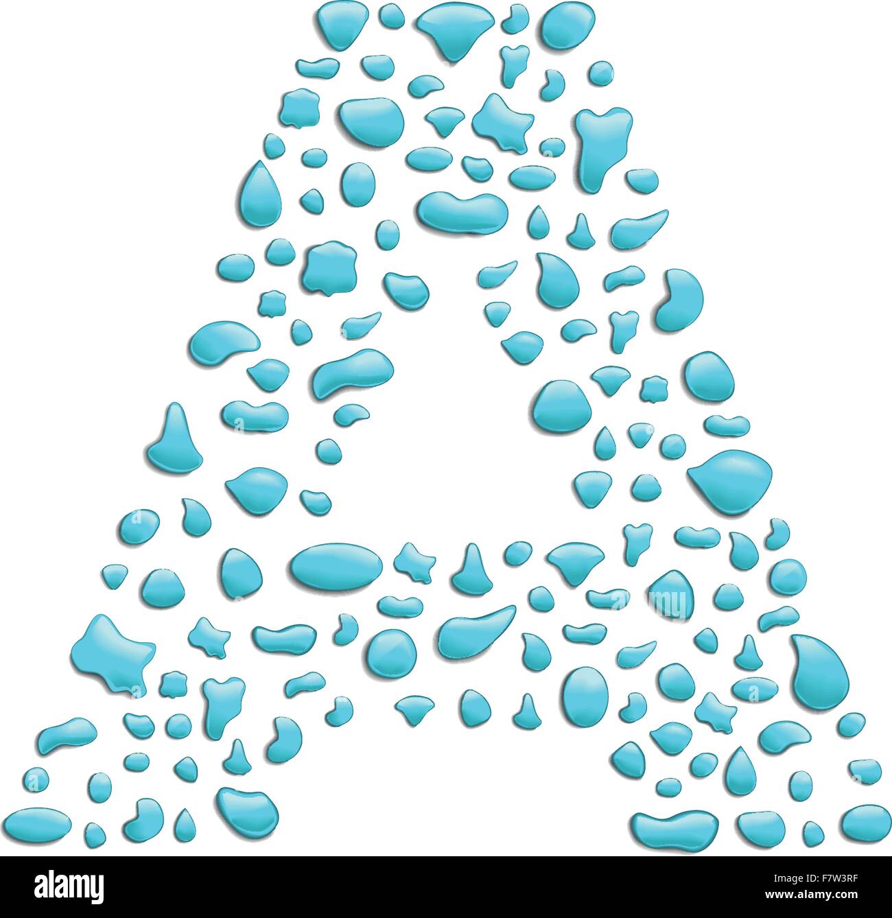 Vector water letter hi-res stock photography and images - Alamy