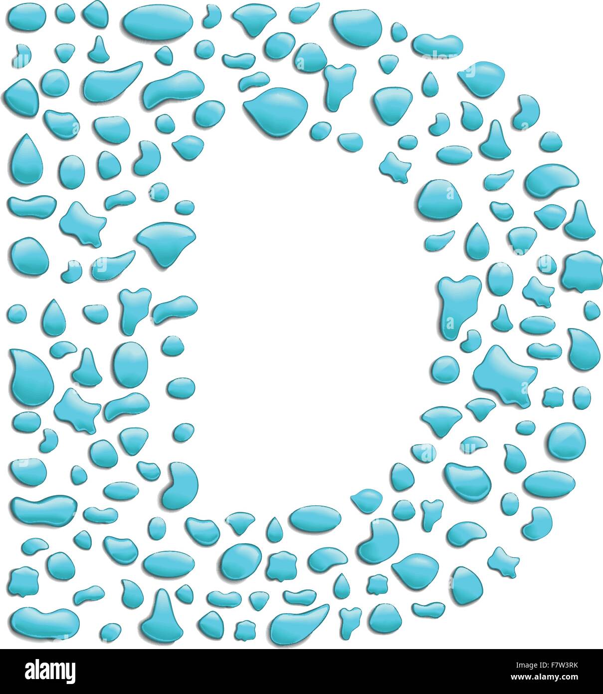 Water letter d Stock Vector Images - Alamy