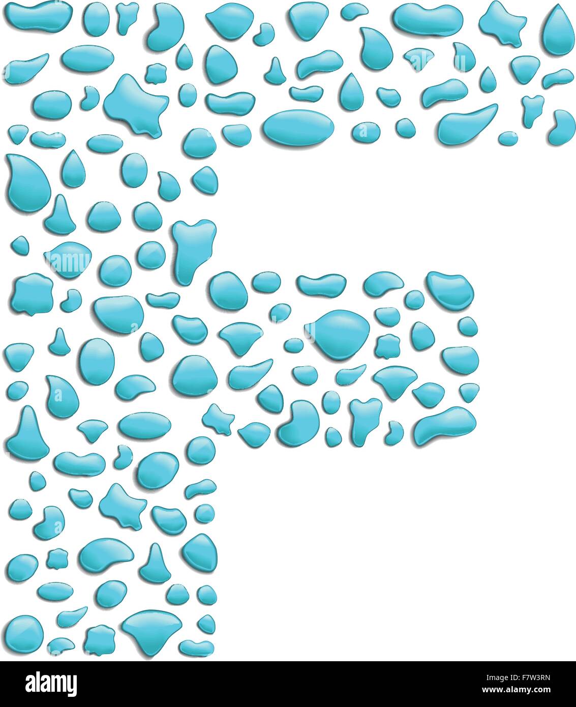 water letter f Stock Vector Image & Art - Alamy