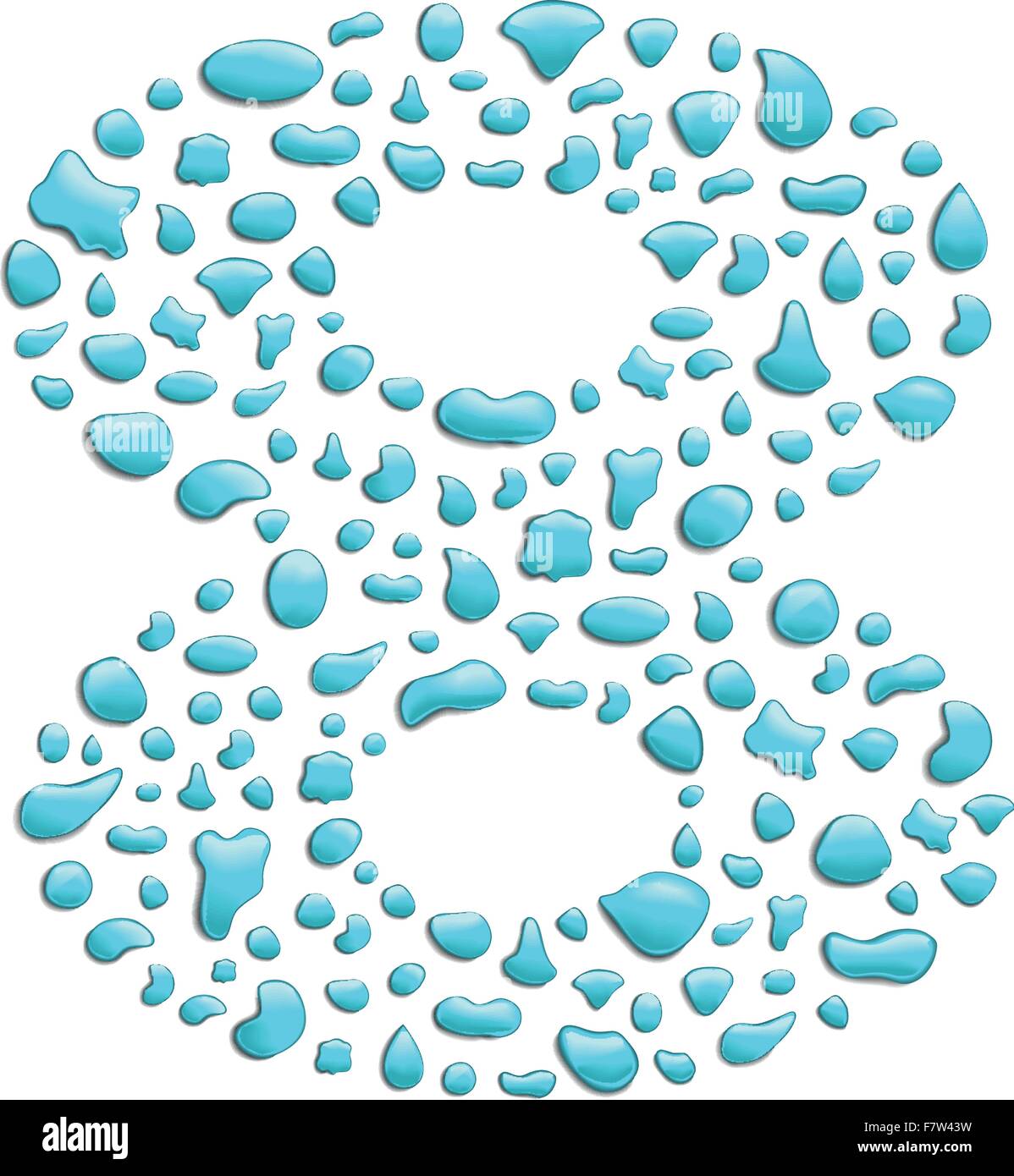 water number 8 Stock Vector Image & Art - Alamy
