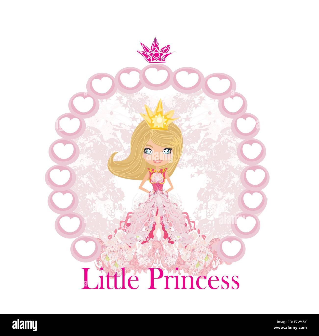 Little girls princess Cut Out Stock Images & Pictures - Alamy