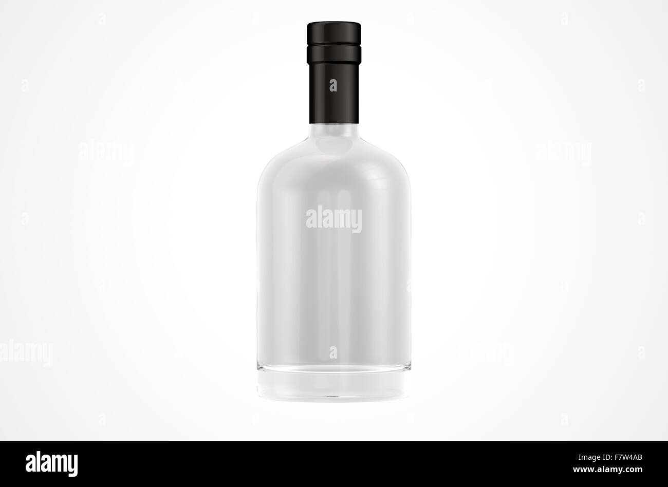 A Generic whiskey bottle on a white isolated background Stock Photo - Alamy