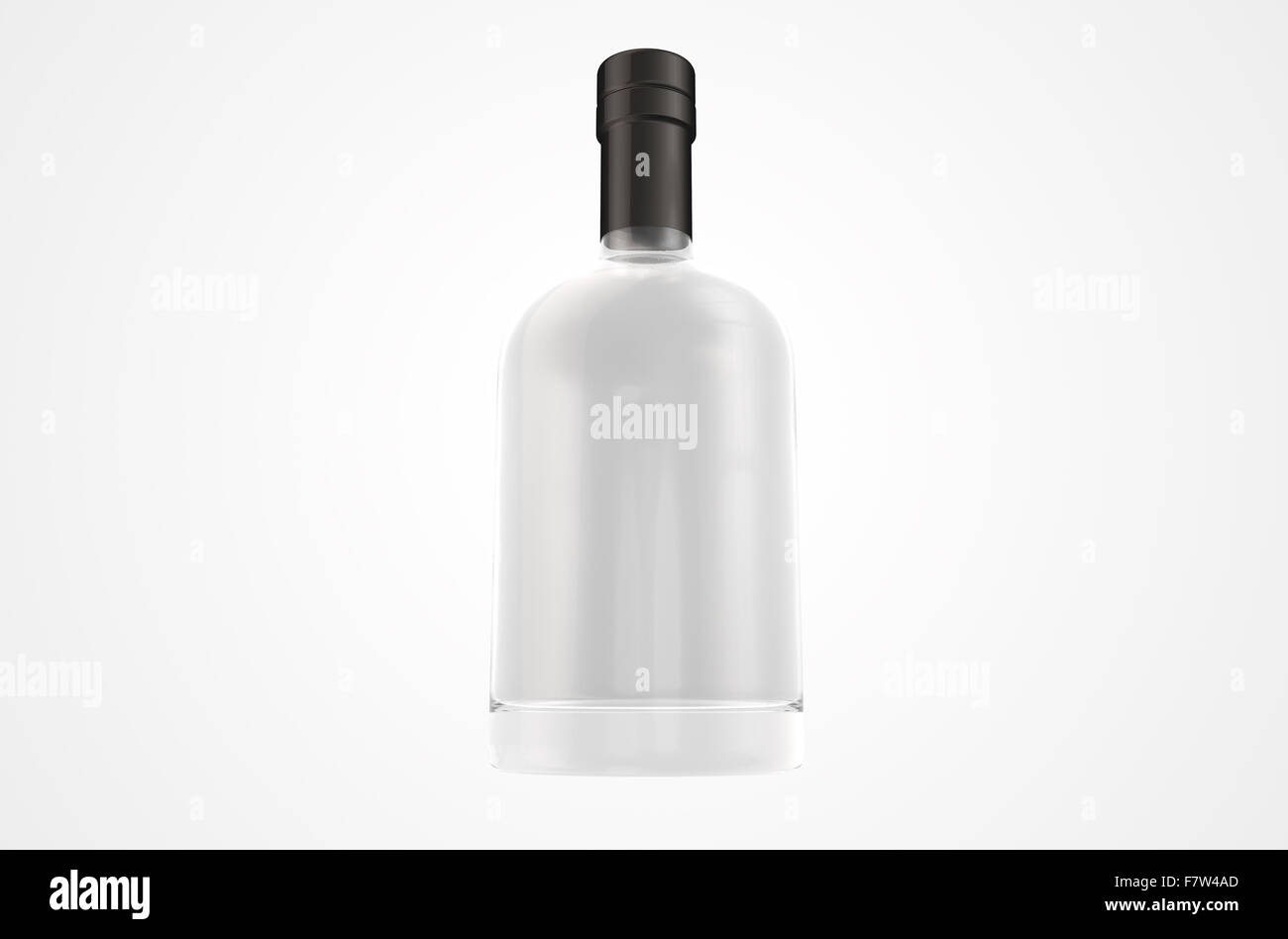 A Generic whiskey bottle on a white isolated background Stock Photo - Alamy
