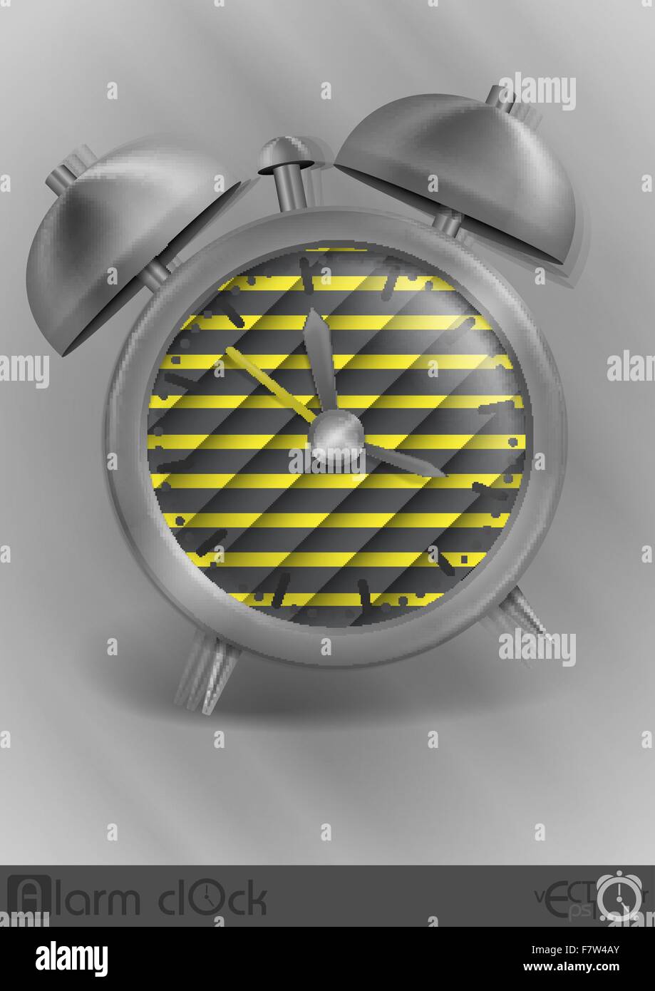Vintage alarm clock paper Stock Vector Images - Alamy