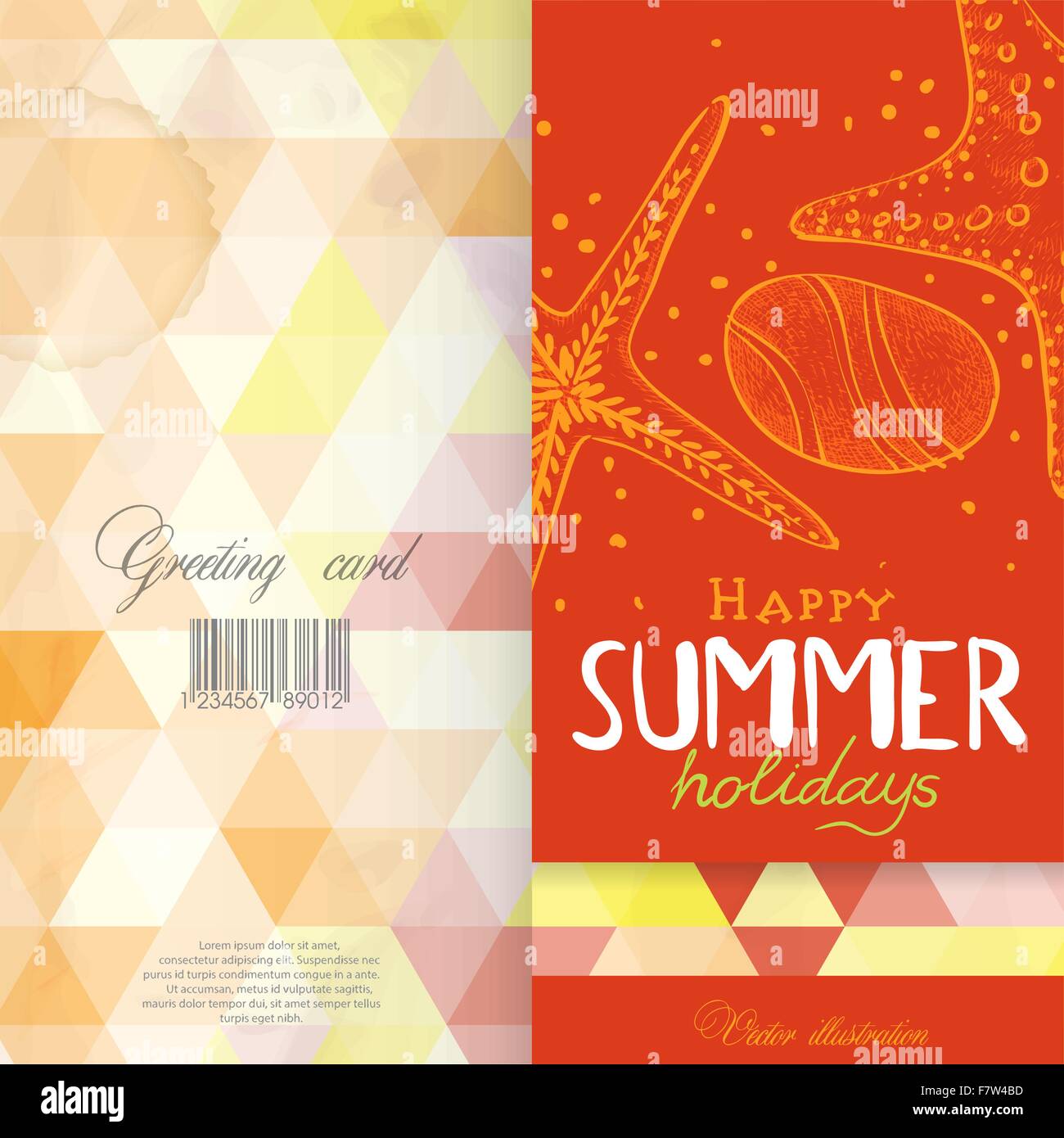 Greeting Card Design, Template Stock Vector Image & Art - Alamy
