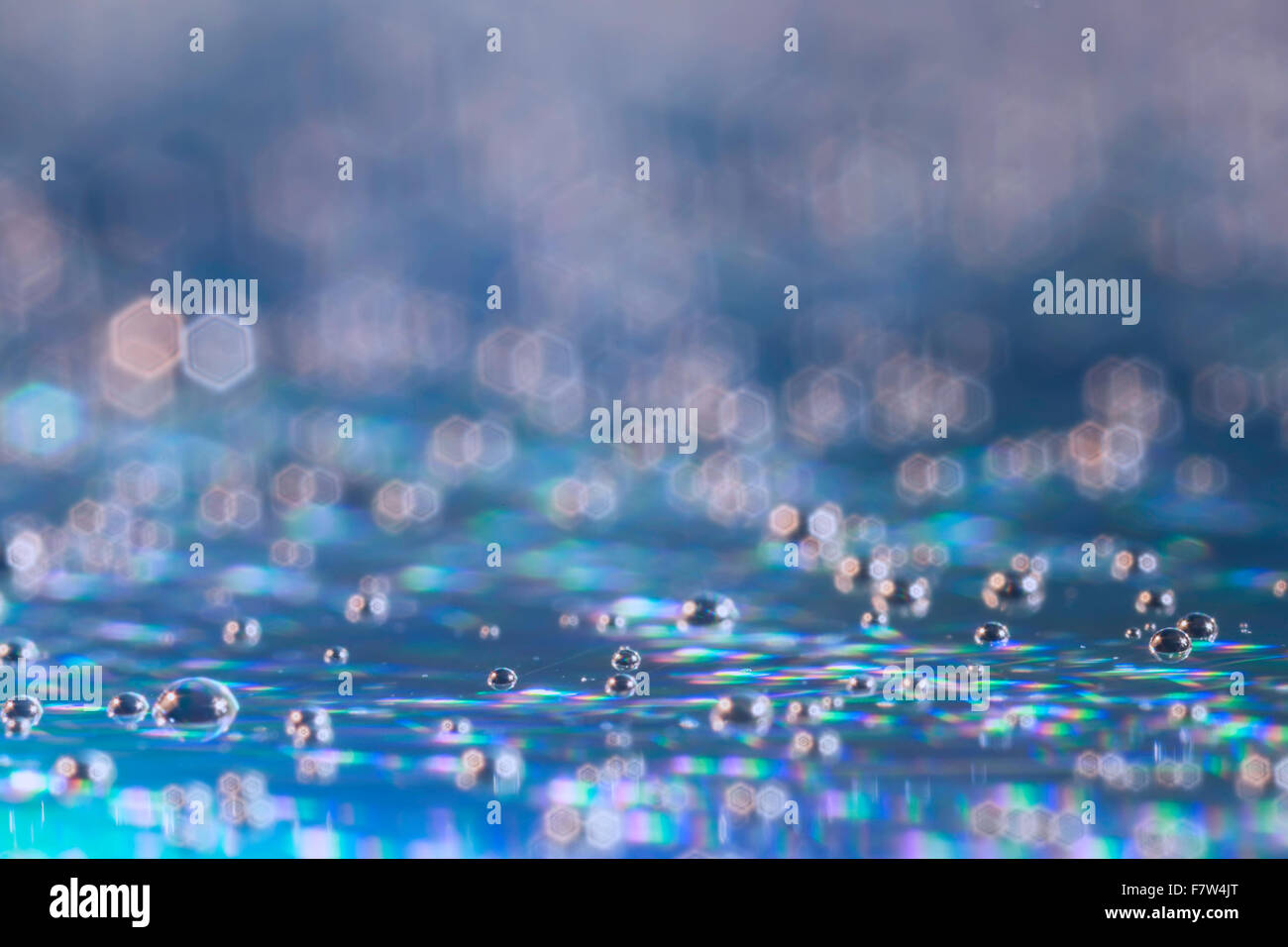 Abstract blurred rainbow water drops Stock Photo - Alamy
