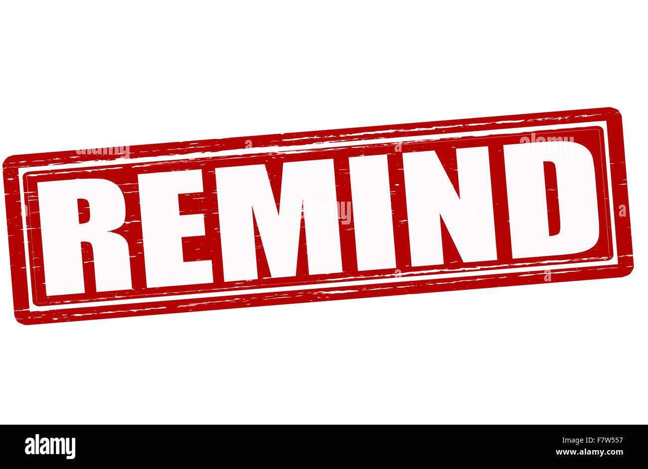 Remind Stock Vector Images - Alamy