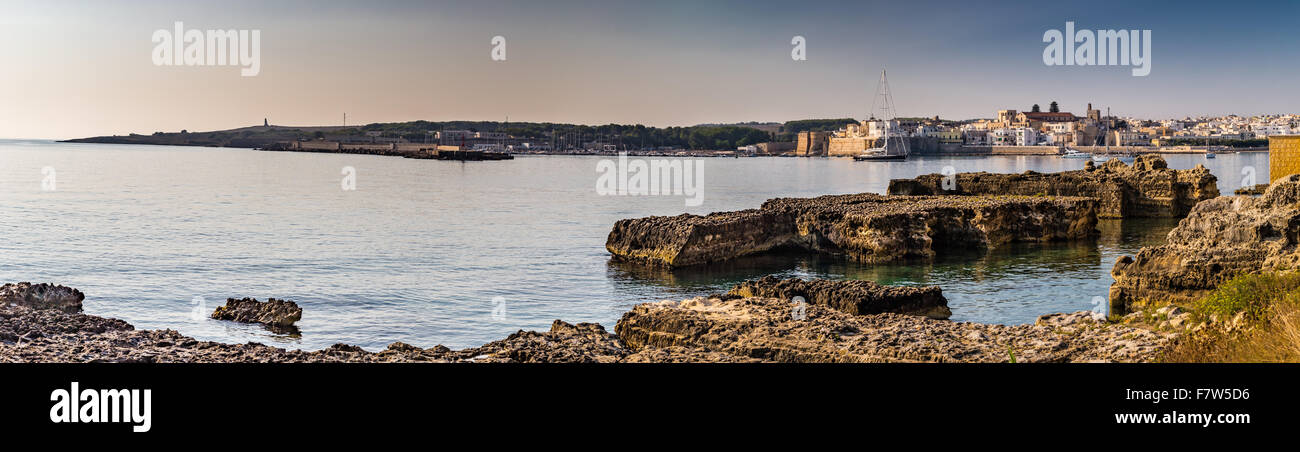 Bay of Otranto, Greek-Messapian city on the Adriatic Sea in Italy Stock ...