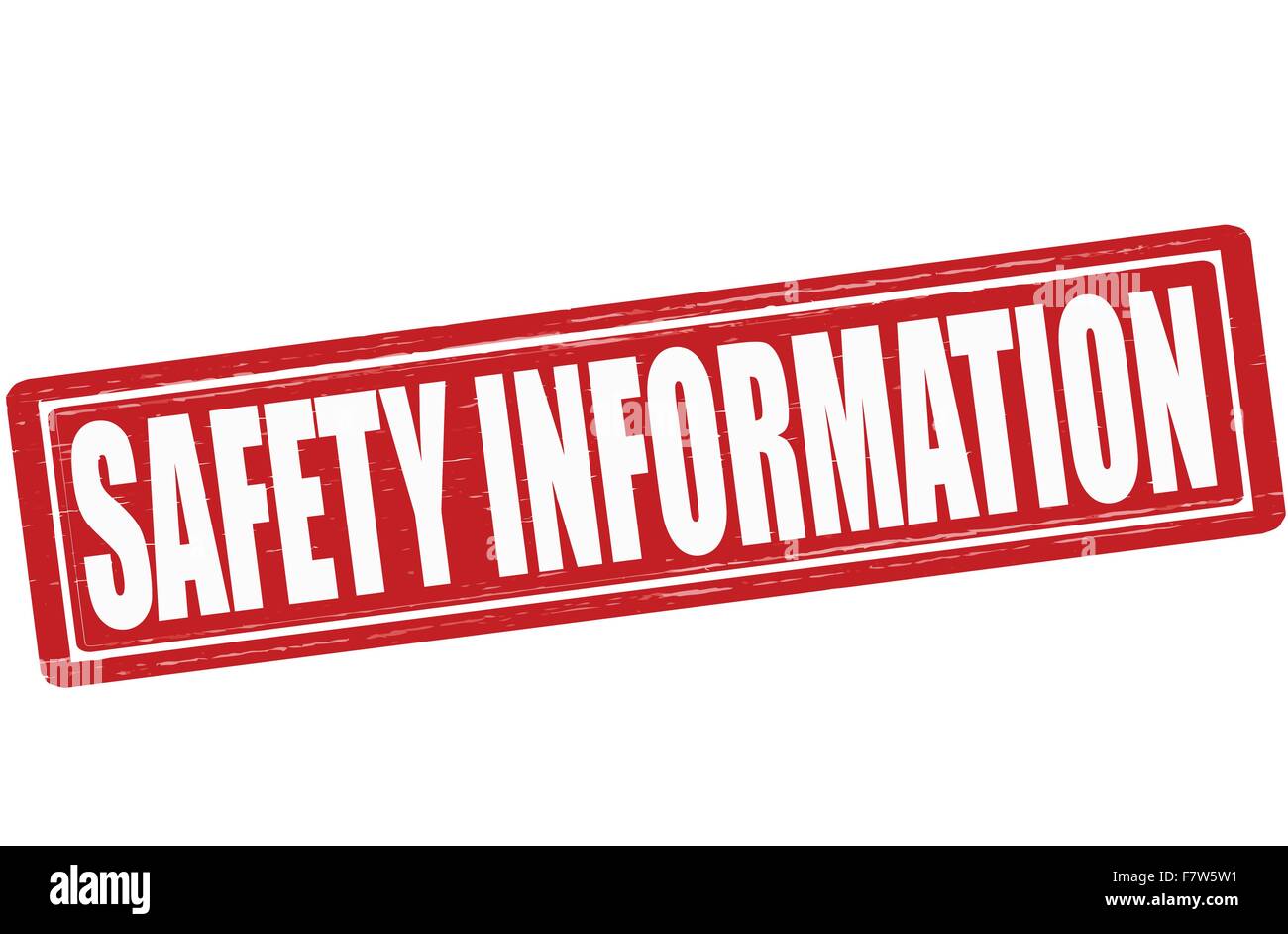 Safety information Stock Vector Images - Alamy