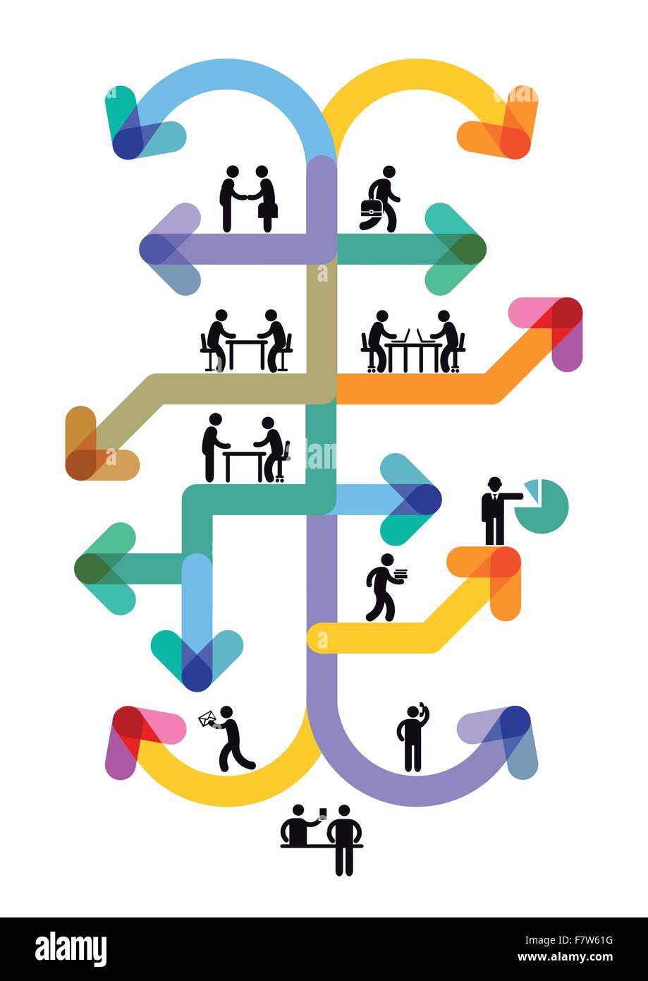 Team collaboration office Cut Out Stock Images & Pictures - Alamy