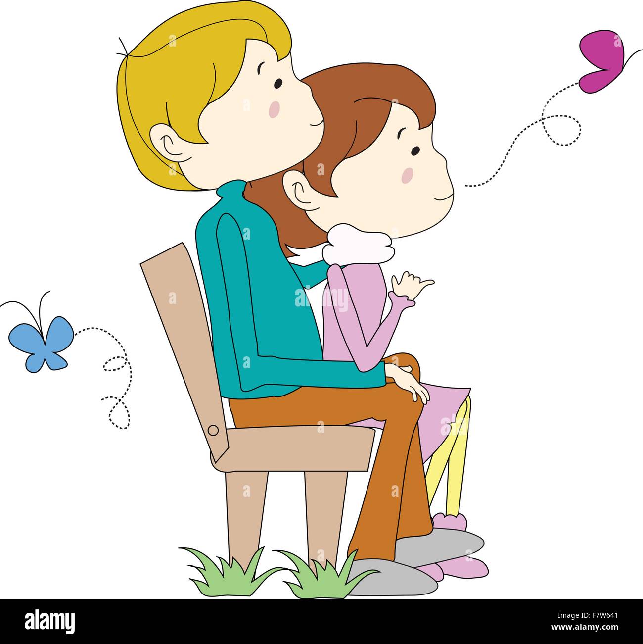 Couples sit Stock Vector Images - Alamy