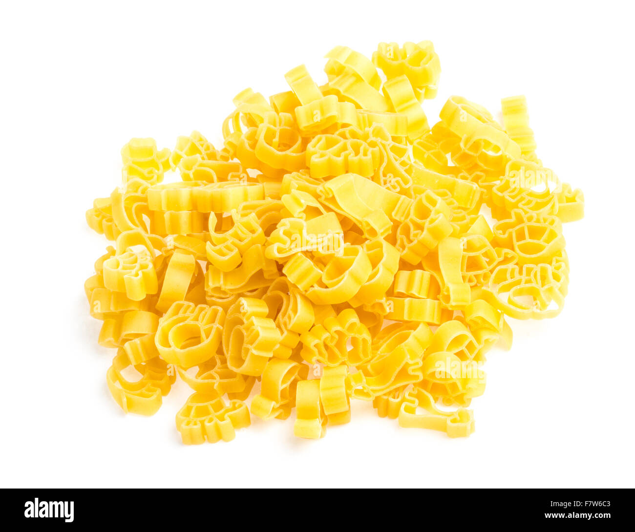 Raw yellow Italian pasta Stock Photo - Alamy