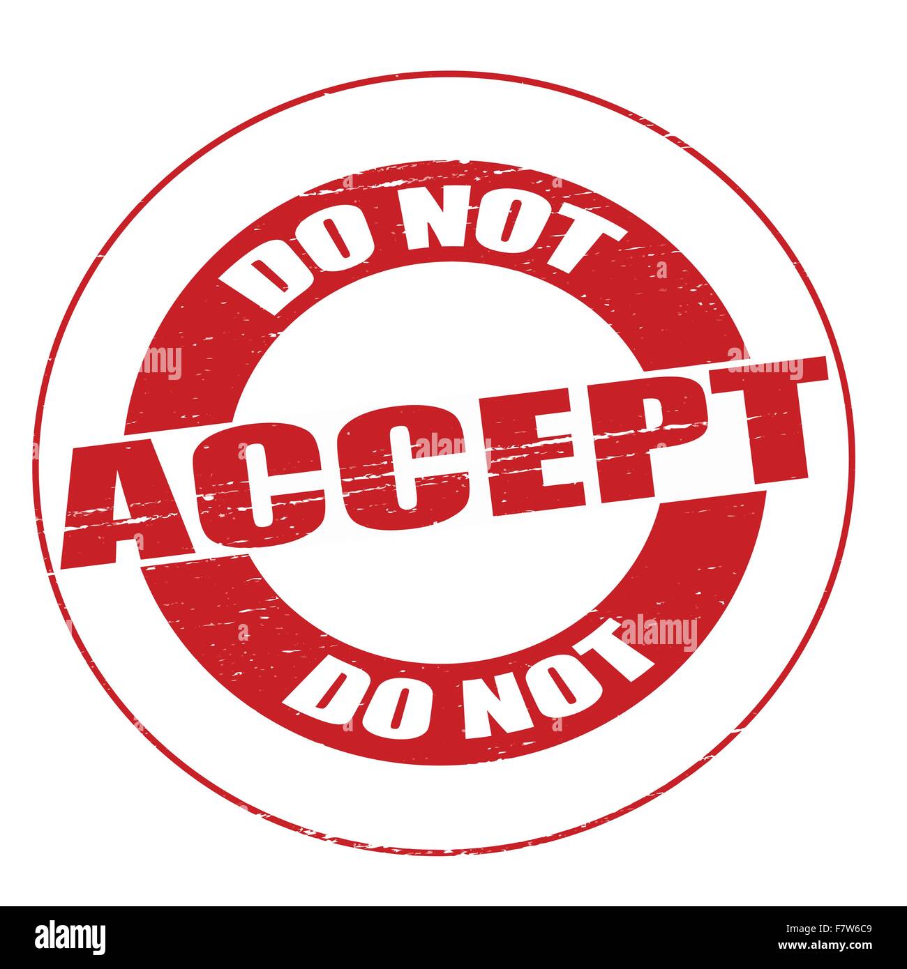 Do not accept Stock Vector Image & Art - Alamy