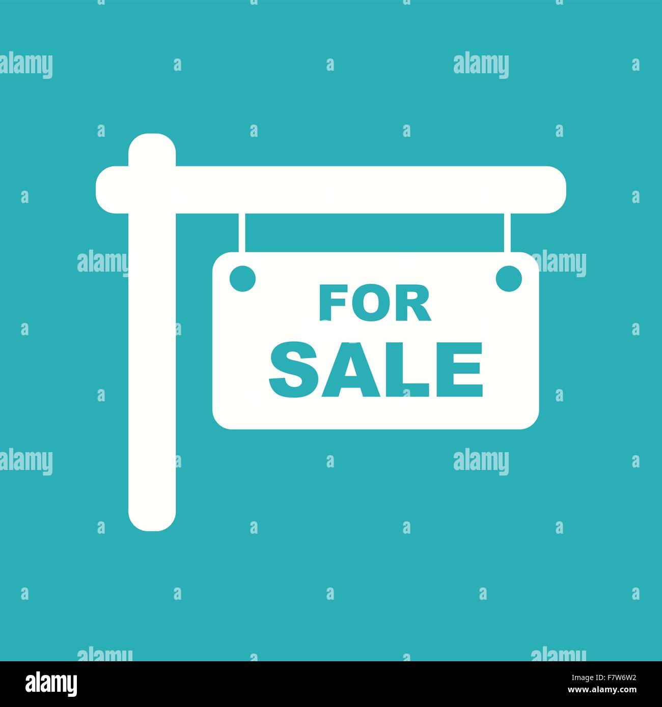 Estate agent sign on Stock Vector Images - Alamy