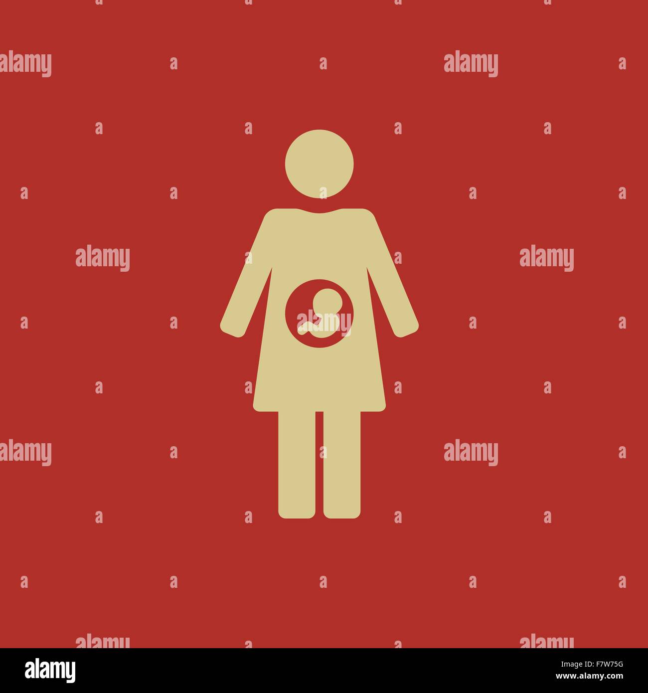 Maternity Flat Icon Stock Vector Image & Art - Alamy