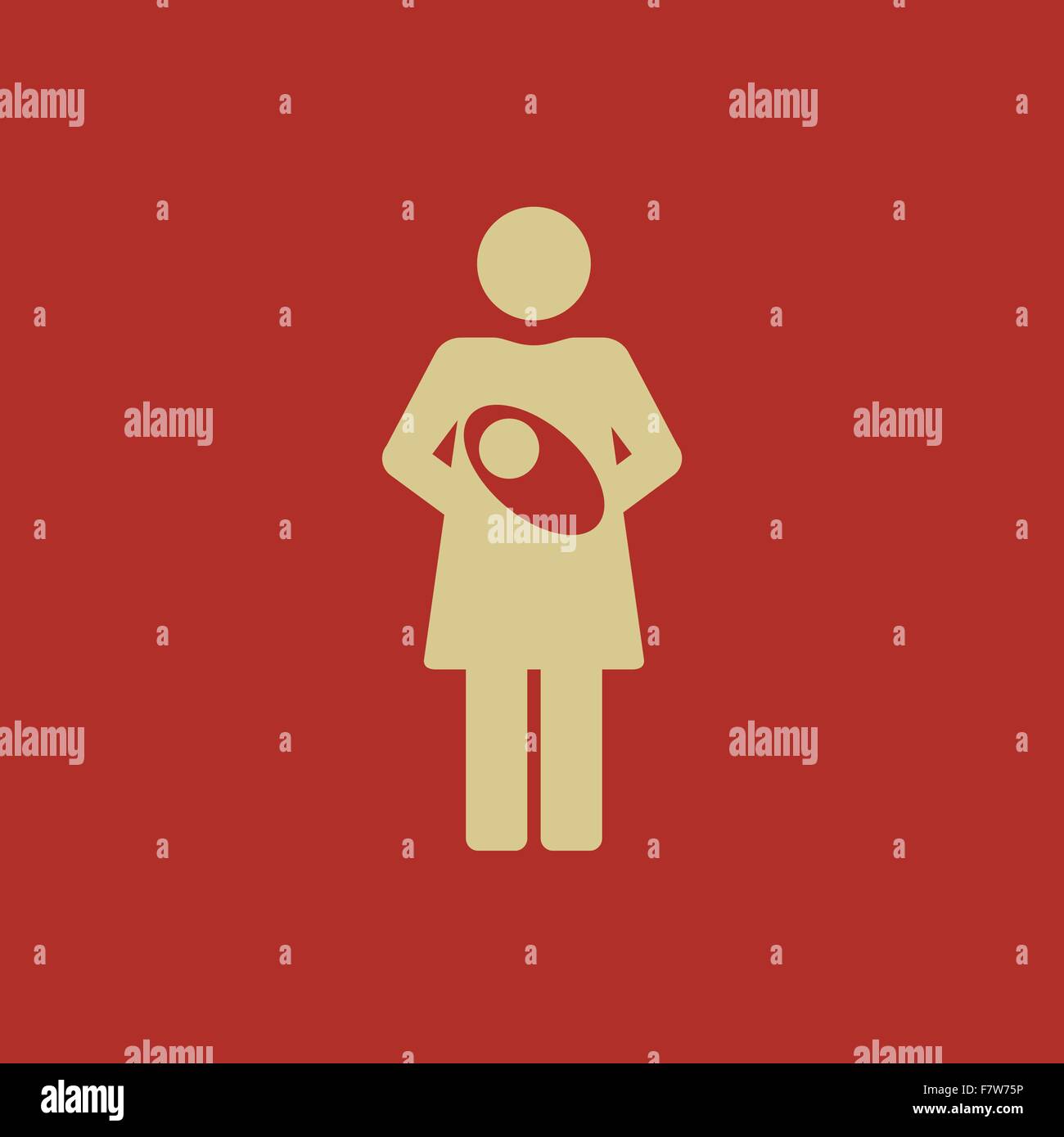 Maternity Flat Icon Stock Vector Image & Art - Alamy