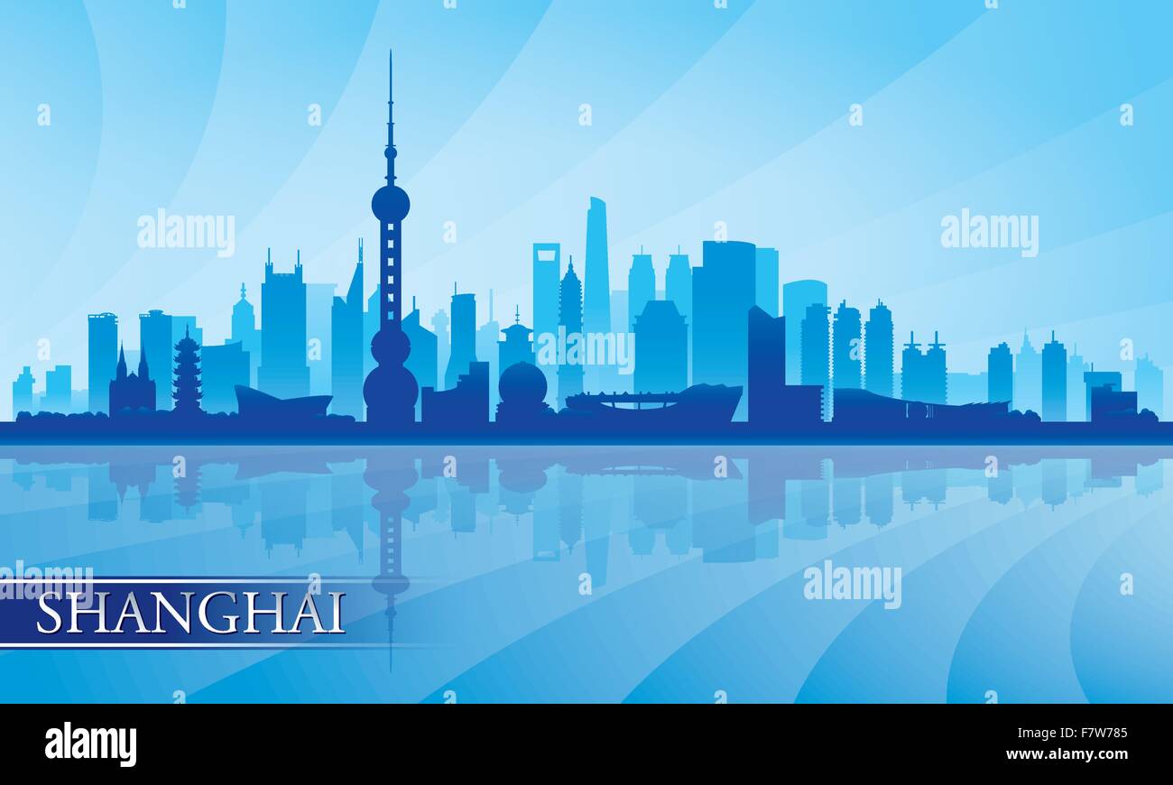Shanghai city skyline silhouette background Stock Vector Image & Art ... Shanghai city skyline silhouette background Stock Vector Image & Art ...