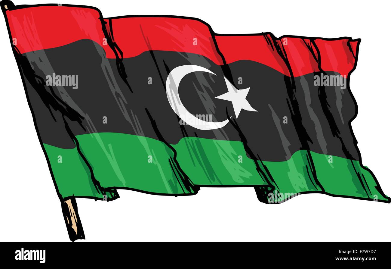 flag of Libya Stock Vector Image & Art - Alamy