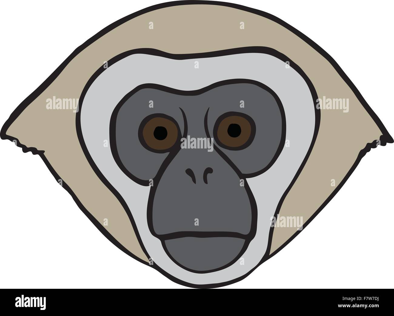 Monkey head tribal Stock Vector Images - Alamy