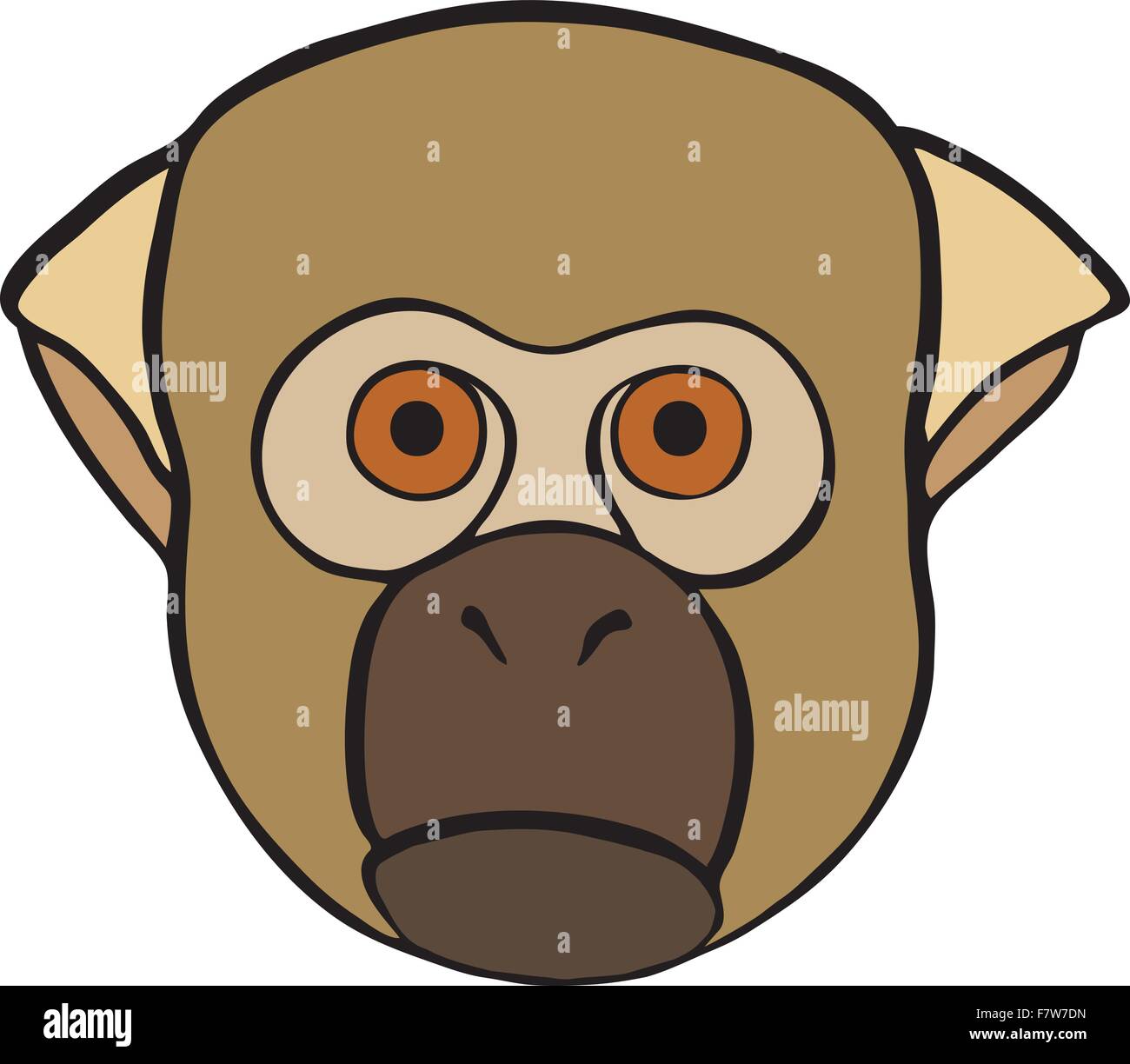 Vector Ornate Monkey Head Stock Vector Image & Art - Alamy