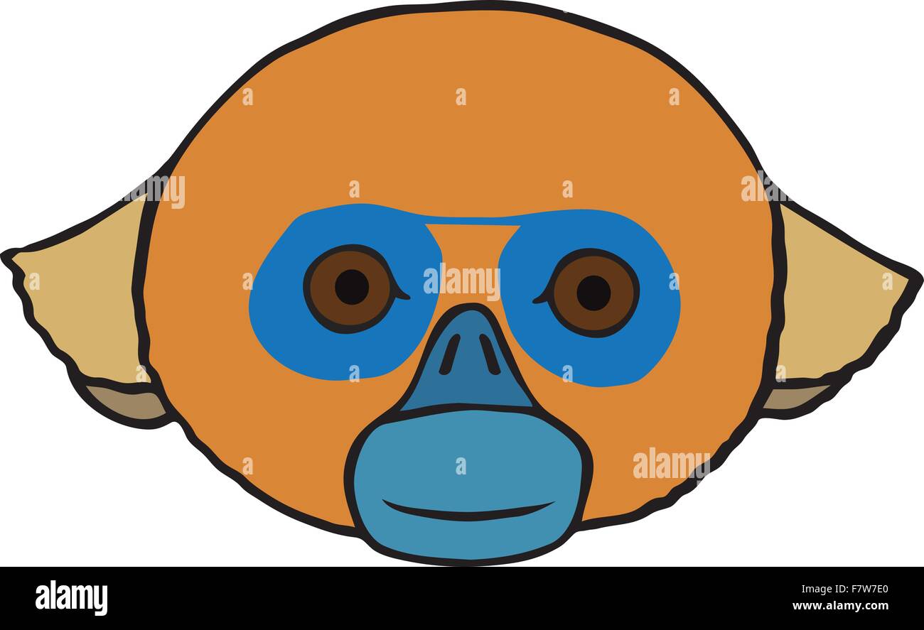 Vector Ornate Monkey Head Stock Vector Image & Art - Alamy