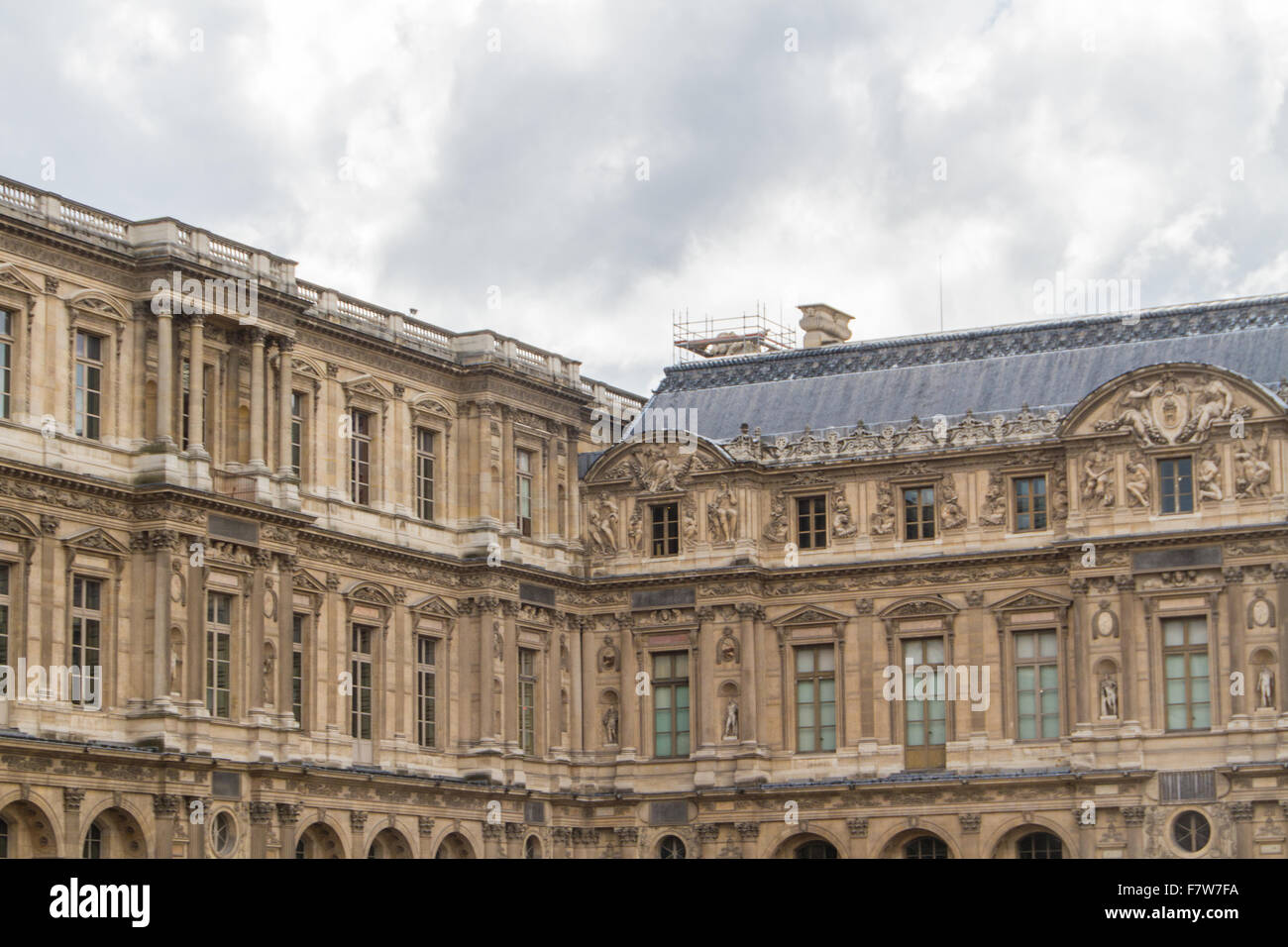PARIS - JUNE 7: Louvre building on June 7, 2012 in Louvre Museum, Paris ...