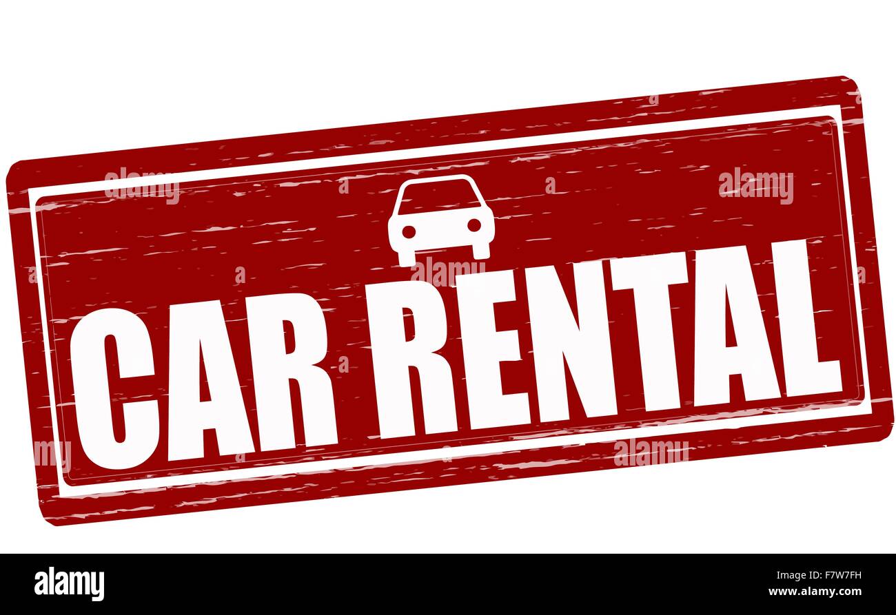 Rental car sign Stock Vector Images - Alamy