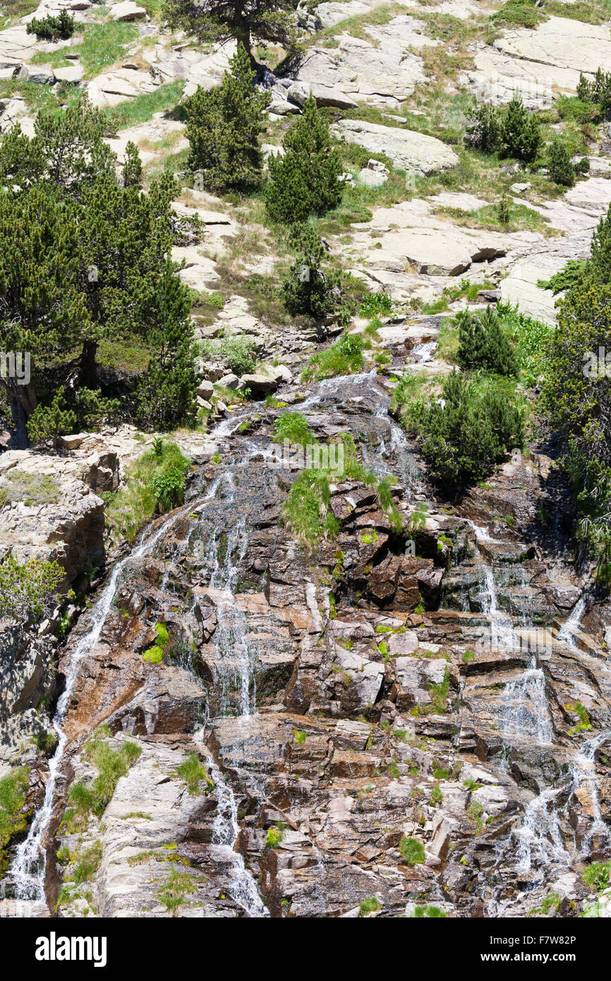 Small Cascade in Andorra Stock Photo - Alamy