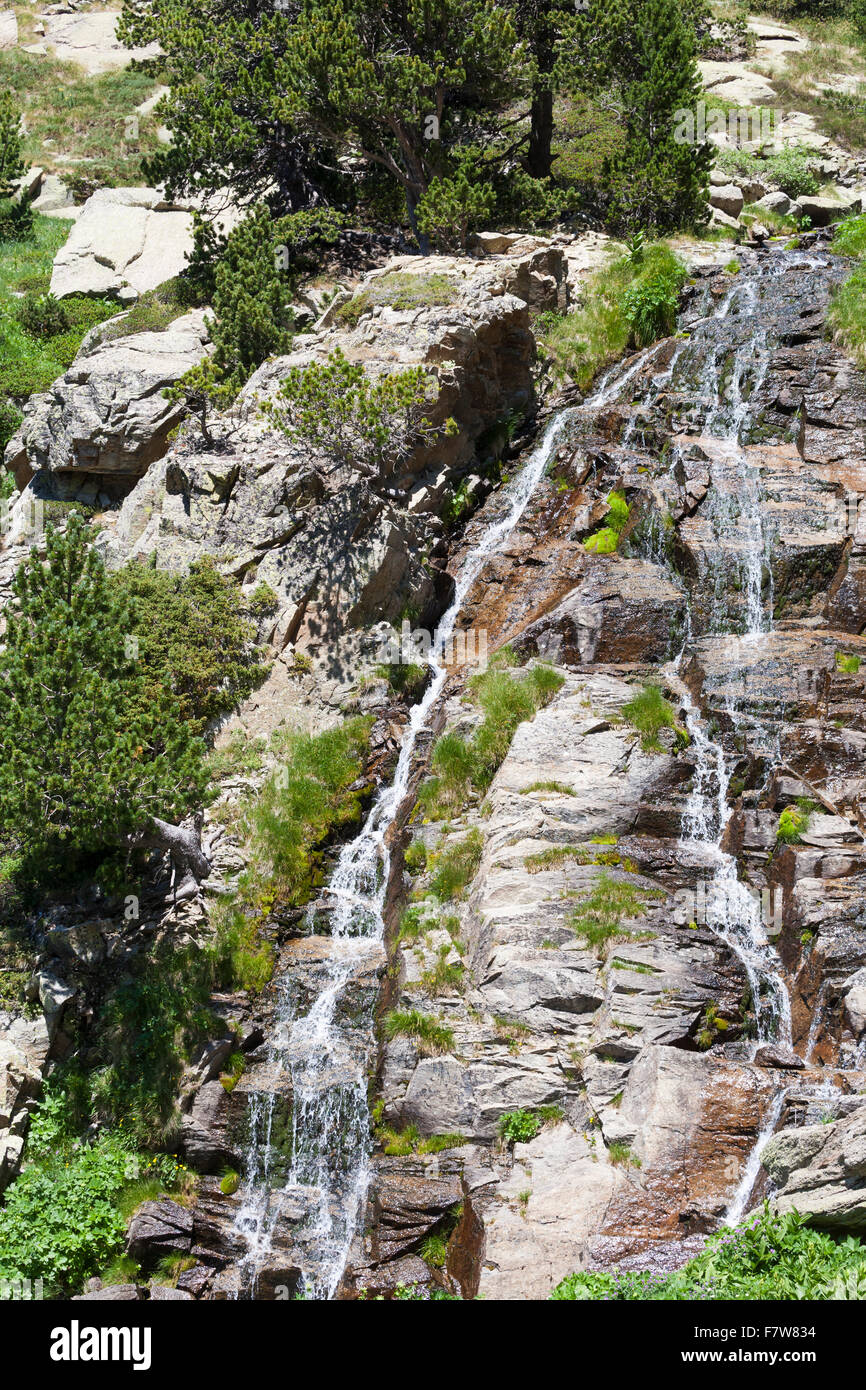 Small Cascade in Andorra Stock Photo - Alamy