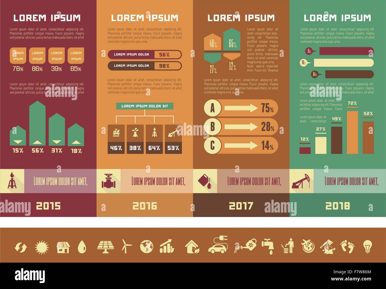 Oil Industry Infographic Template Stock Vector Image & Art - Alamy