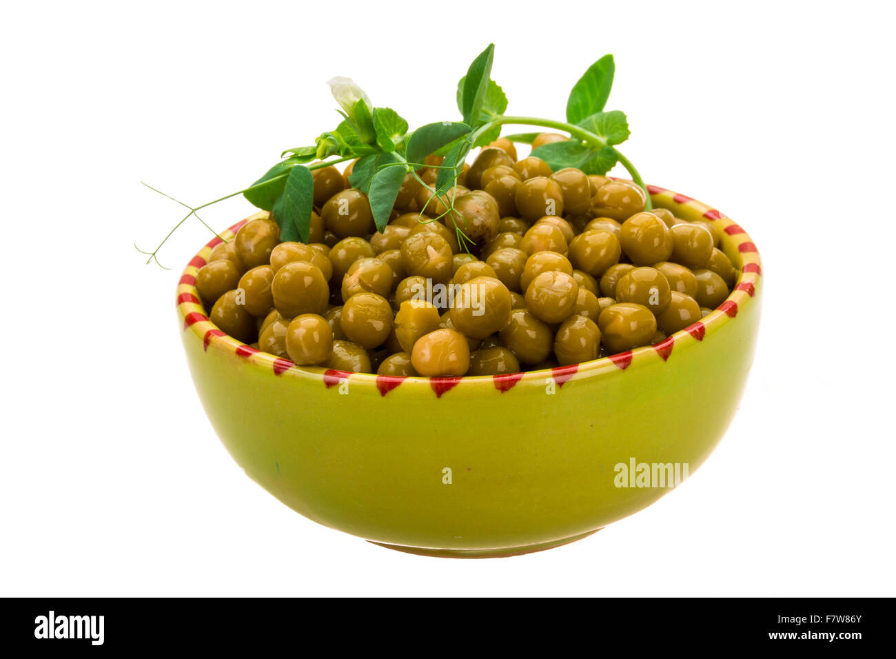 Marinated green peas with branch Stock Photo - Alamy