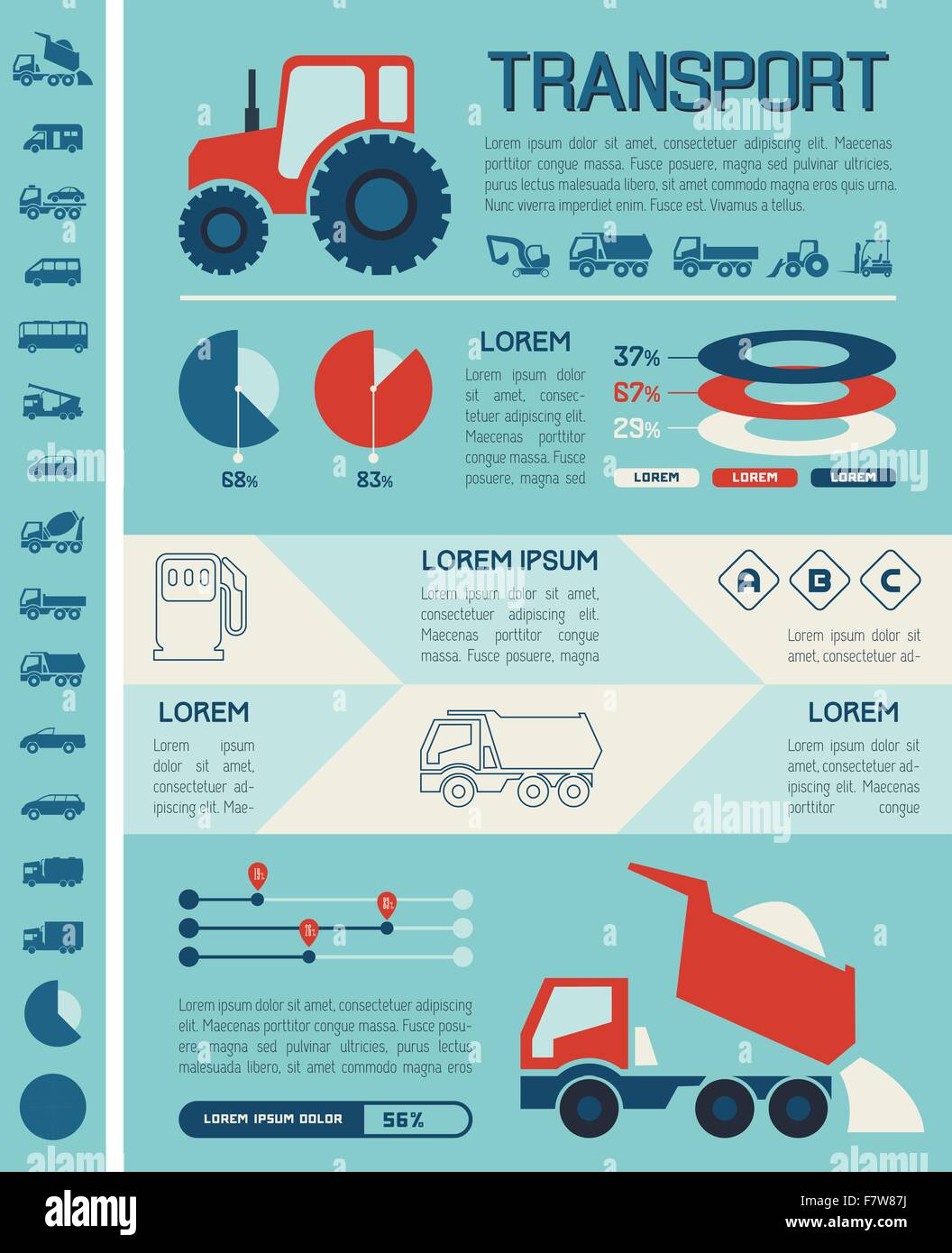 Transportation infographic hi-res stock photography and images - Alamy