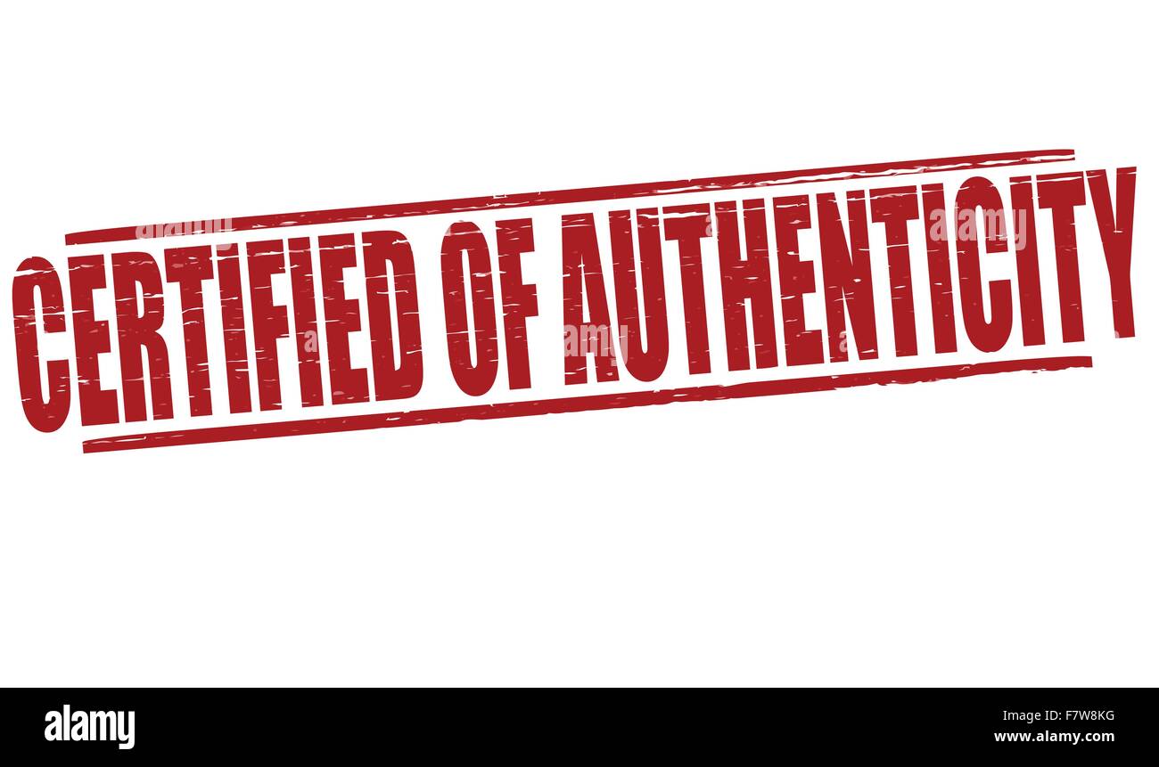 Certified of authenticity Stock Vector Image & Art - Alamy