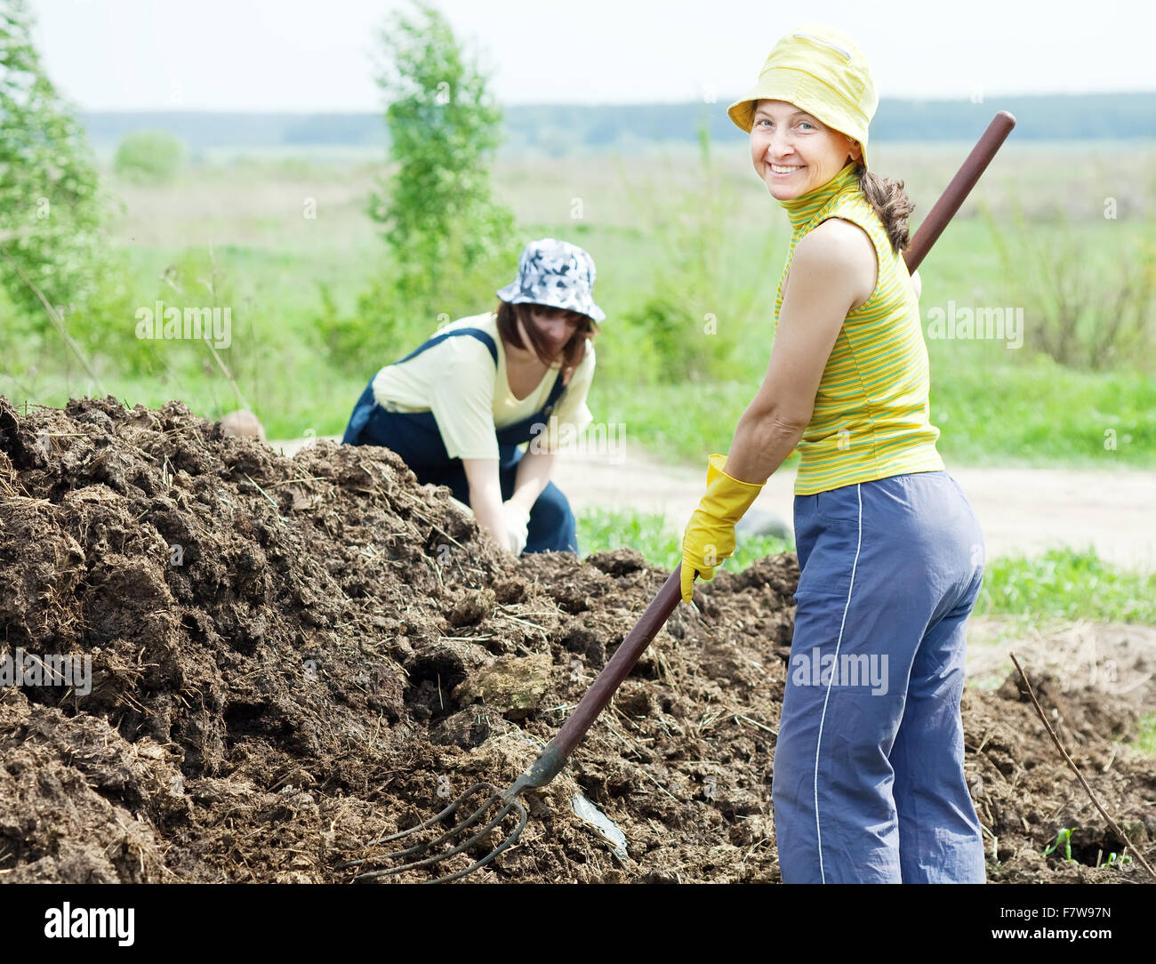 Spread garden manure hi-res stock photography and images - Alamy