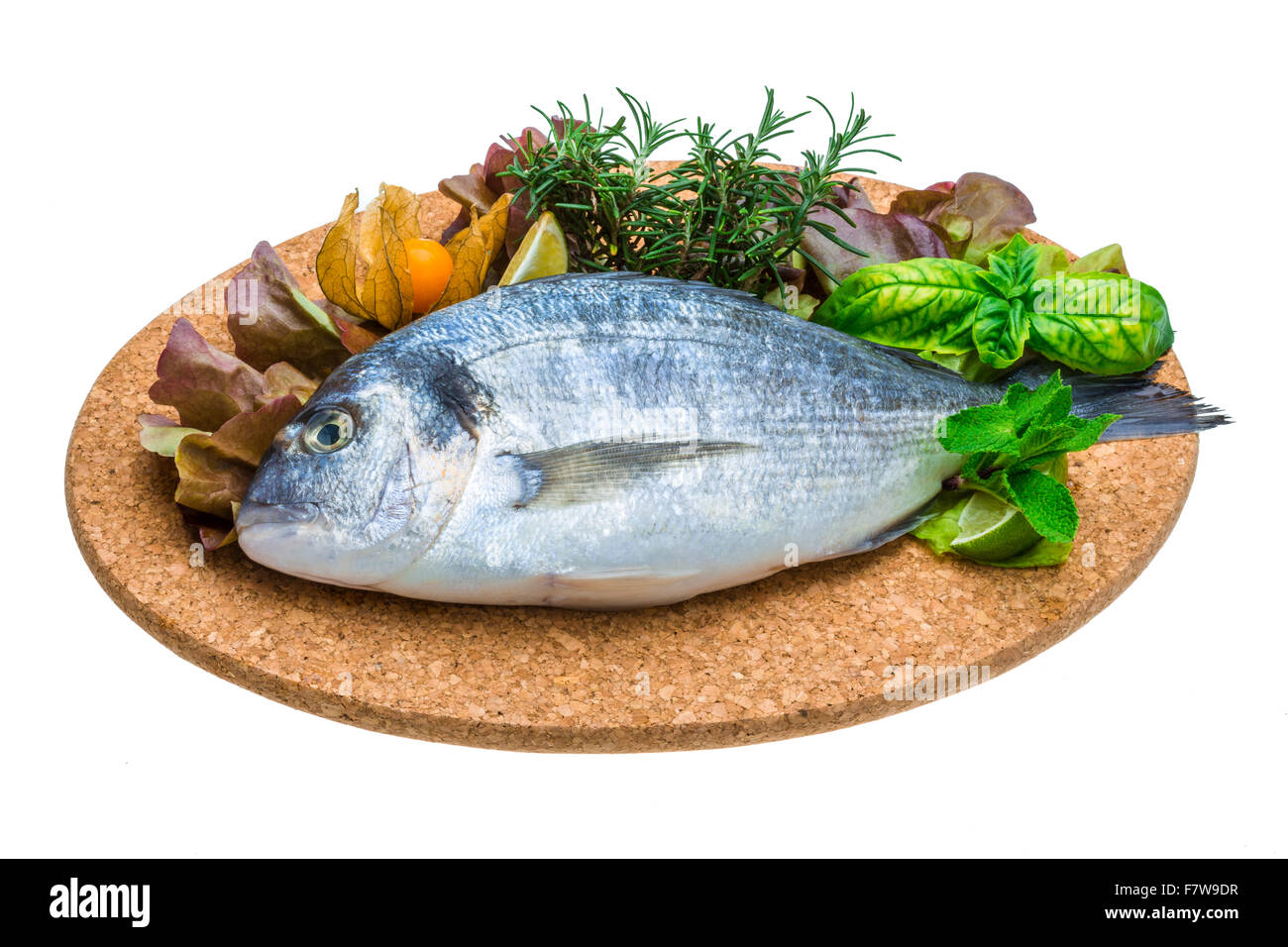Fresh raw dorada Stock Photo - Alamy